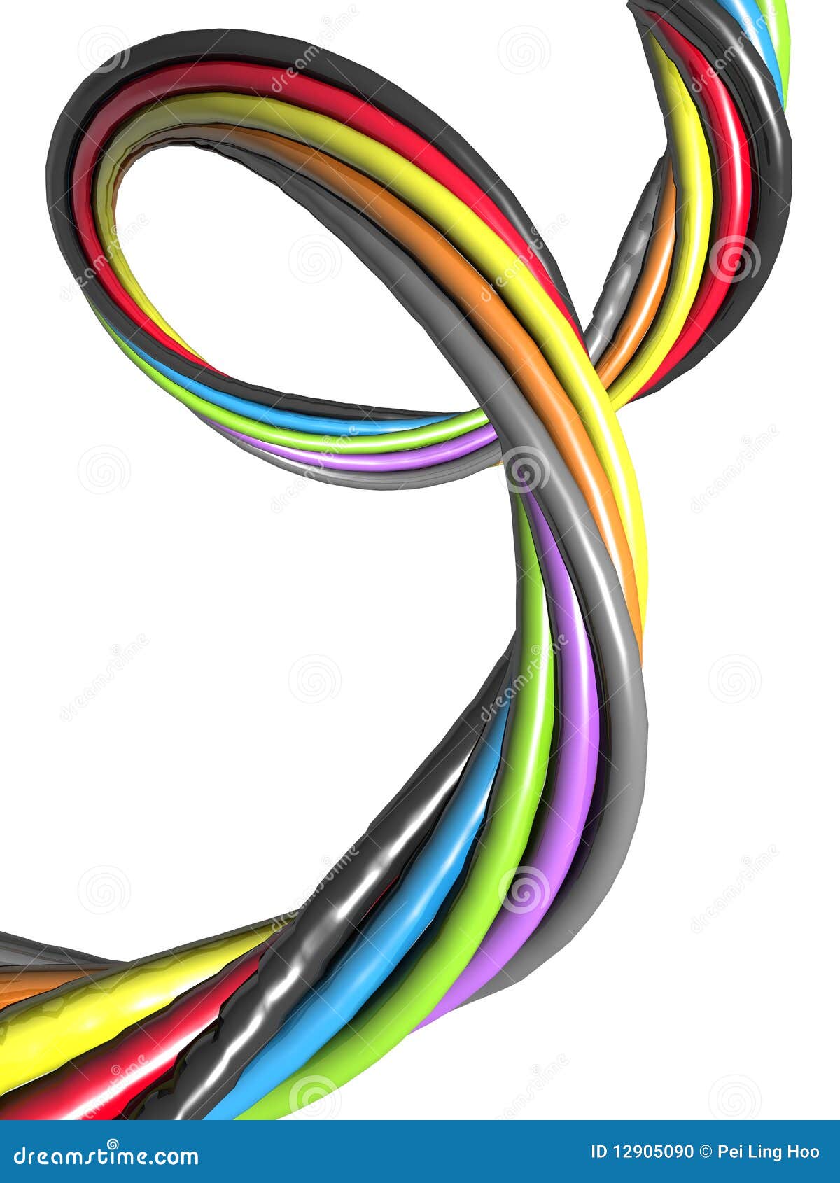 Abstract colourful wire stock illustration. Illustration of electric ...