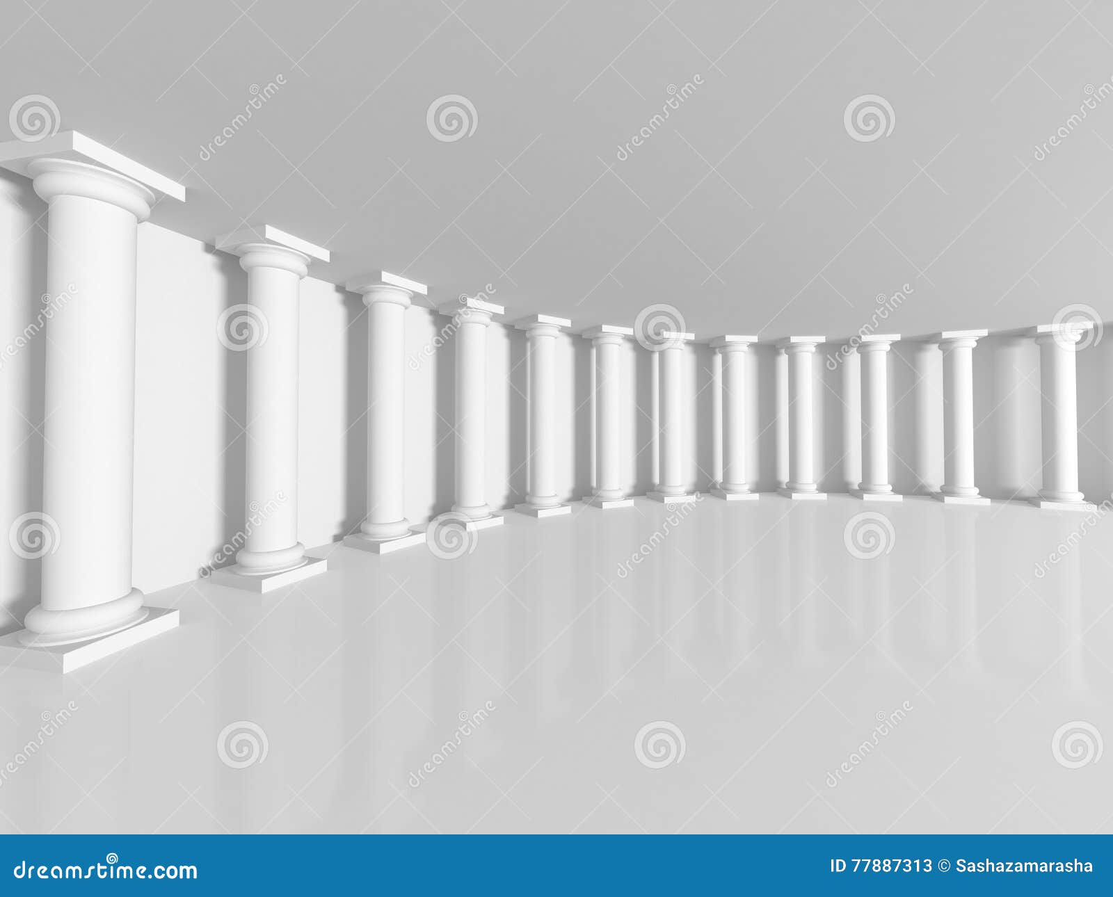 Abstract Column Indoor Interior Architecture Background Stock ...