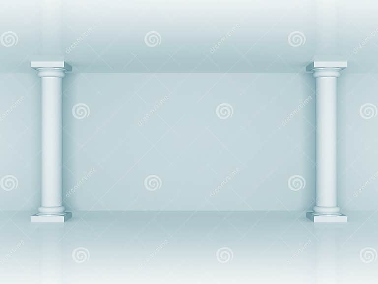 Abstract Column Wall Architecture Background Stock Illustration ...