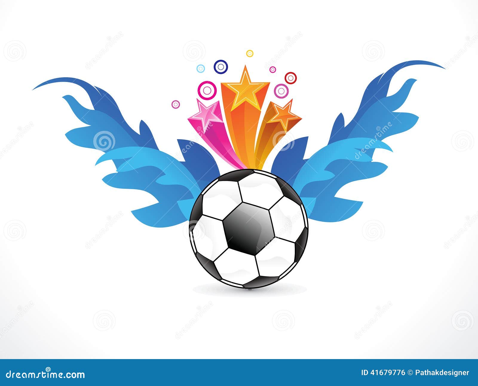 Abstract Colurful Football Explode Stock Vector - Illustration of ...