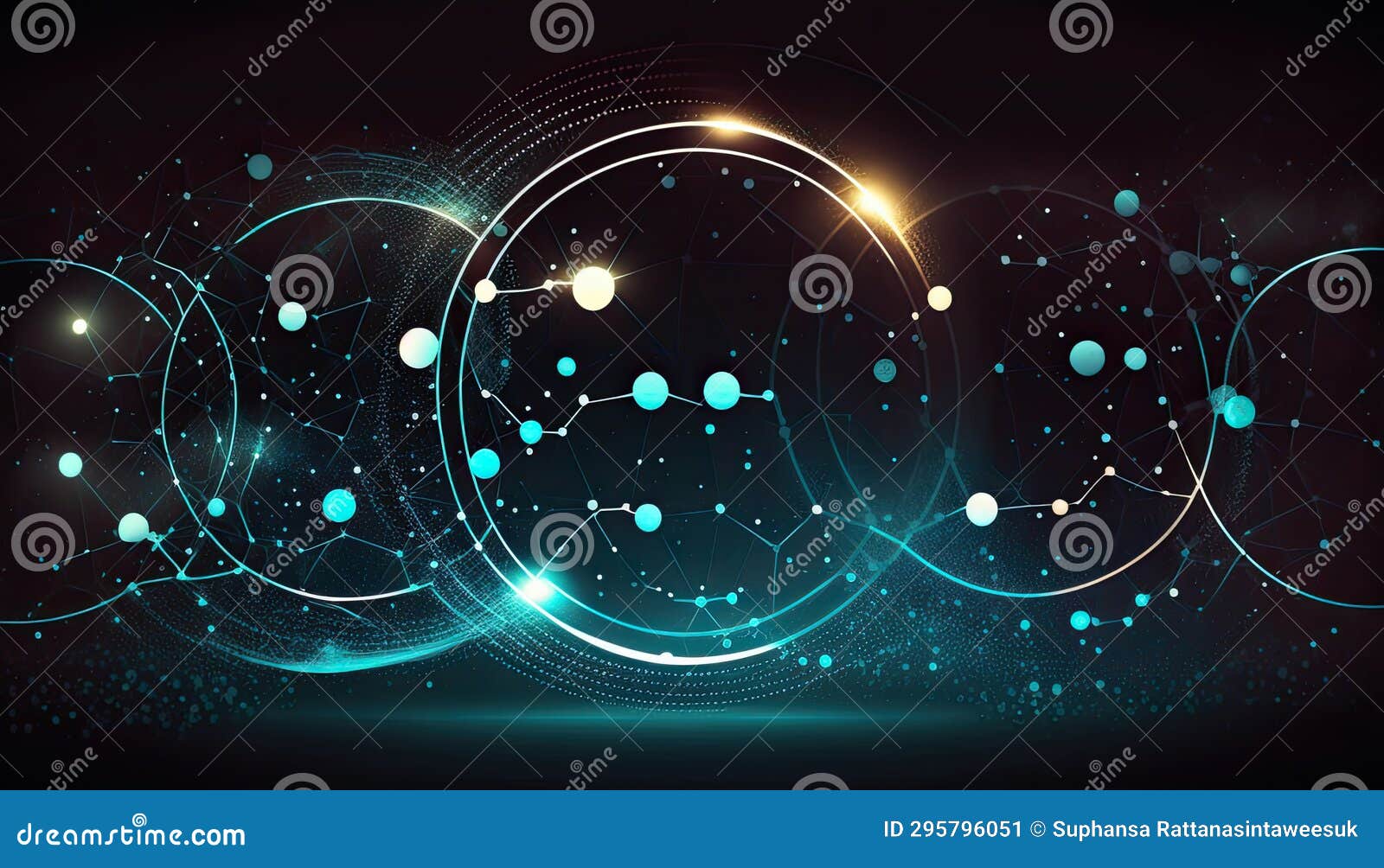 Abstract Combination of Circle and Dot Stock Image - Image of ...