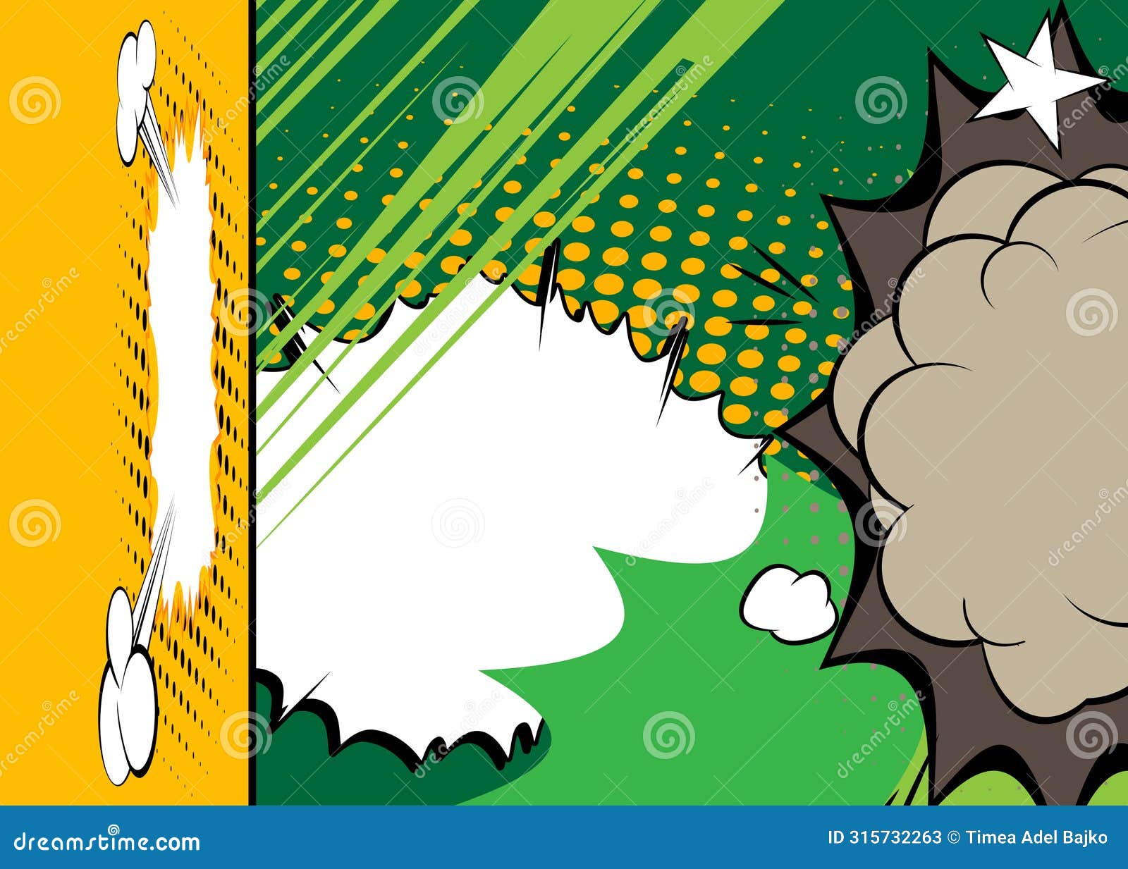 Abstract Comic Book Background. Retro Awesome Cartoon, Vector Comics Pop Art Design Stock Vector ...