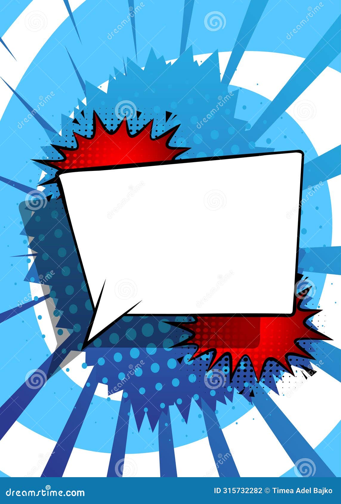 Abstract Comic Book Background. Retro Awesome Cartoon, Vector Comics Pop Art Design Stock Vector ...