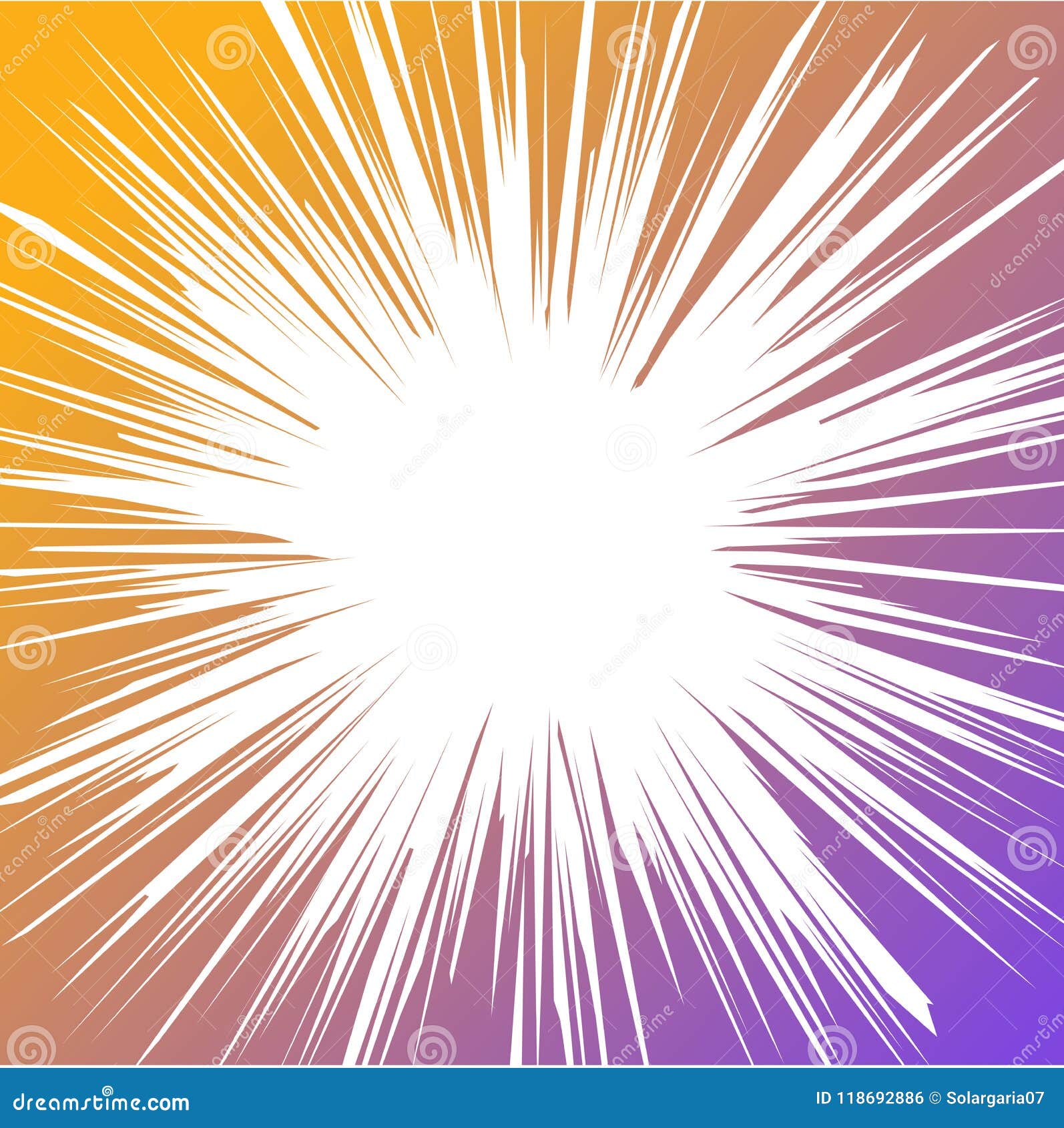 Abstract Comic Horizontal Speed Lines with Gradient Background Stock ...