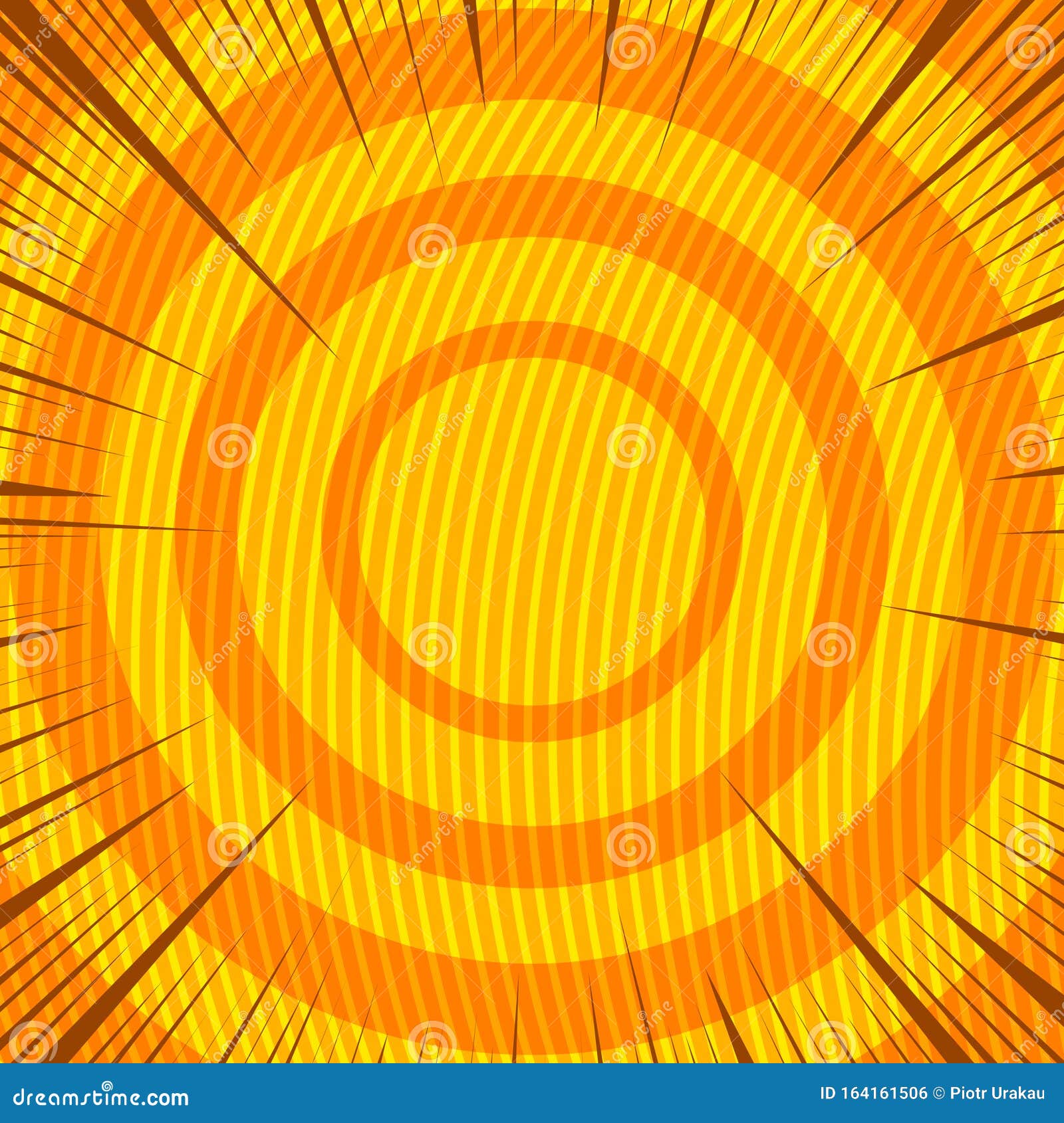 Abstract Comic Orange Background Stock Vector - Illustration of humor ...