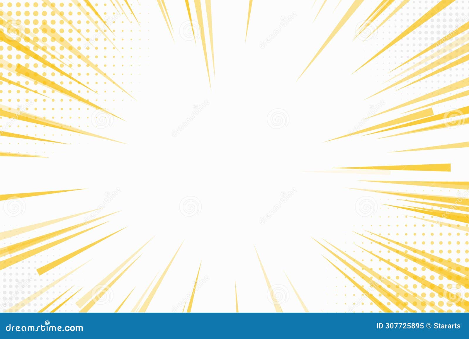 Abstract Comic Zoom Line Background with Halftone Effect Stock Vector ...