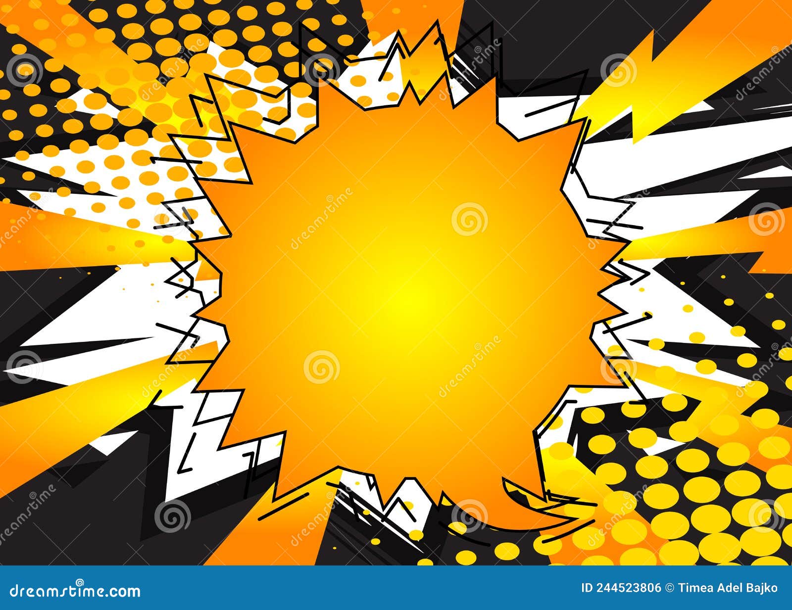 Abstract Comics Background. Poster, Banner, Flyer, Cover. Comic Book ...