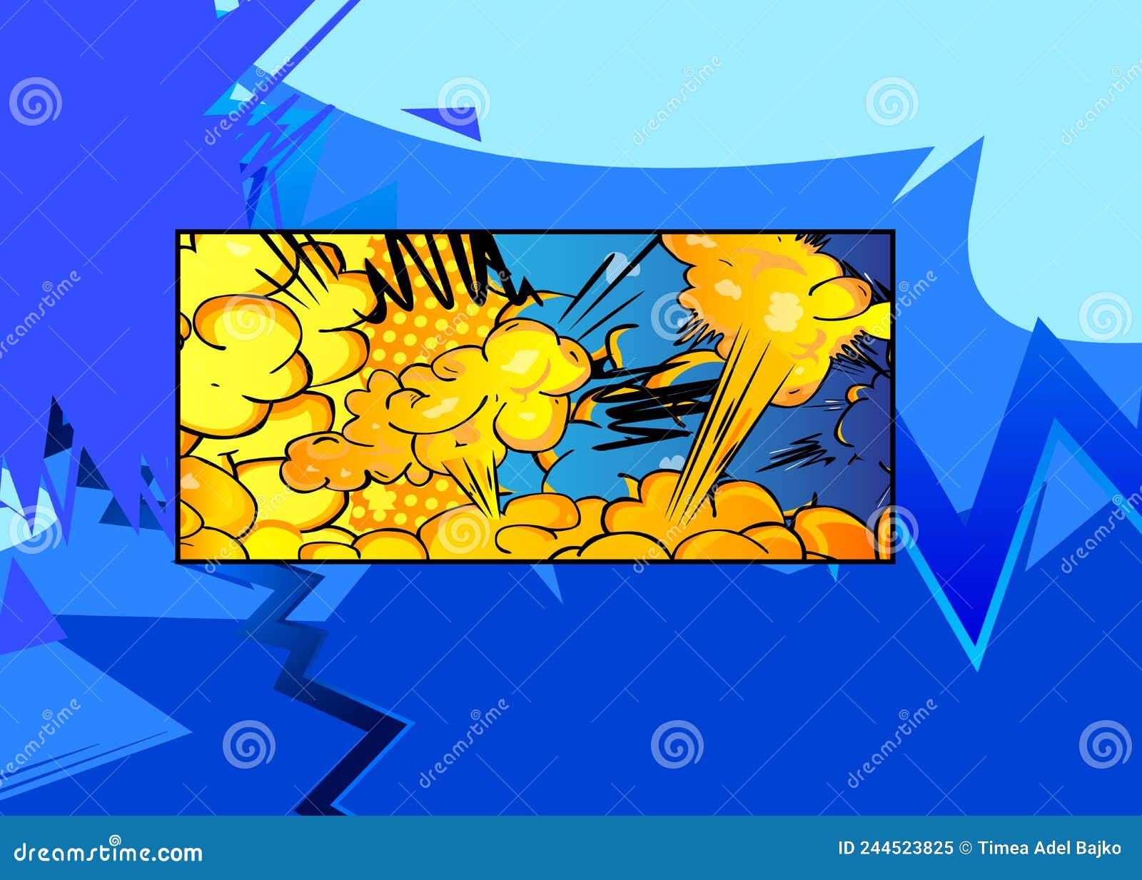 Abstract Comics Background. Poster, Banner, Flyer, Cover. Comic Book ...