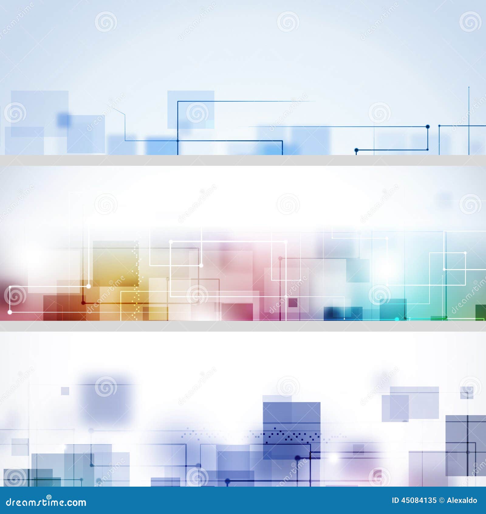 Abstract Communication Lines Banners Stock Illustration - Illustration ...