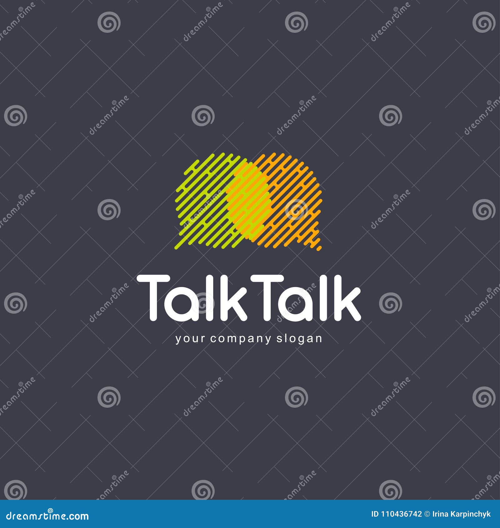 Abstract Communication Logo Design Elements. Chat Logo, Talking Sms ...