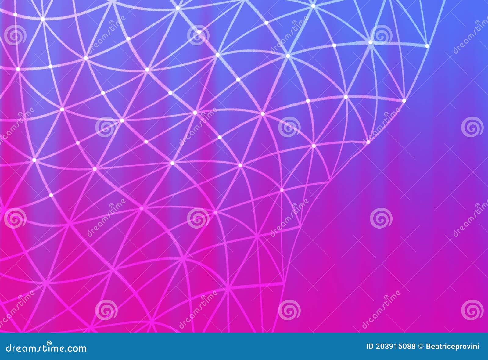 Abstract Communication Pink and Blue Background with Connecting Dots ...