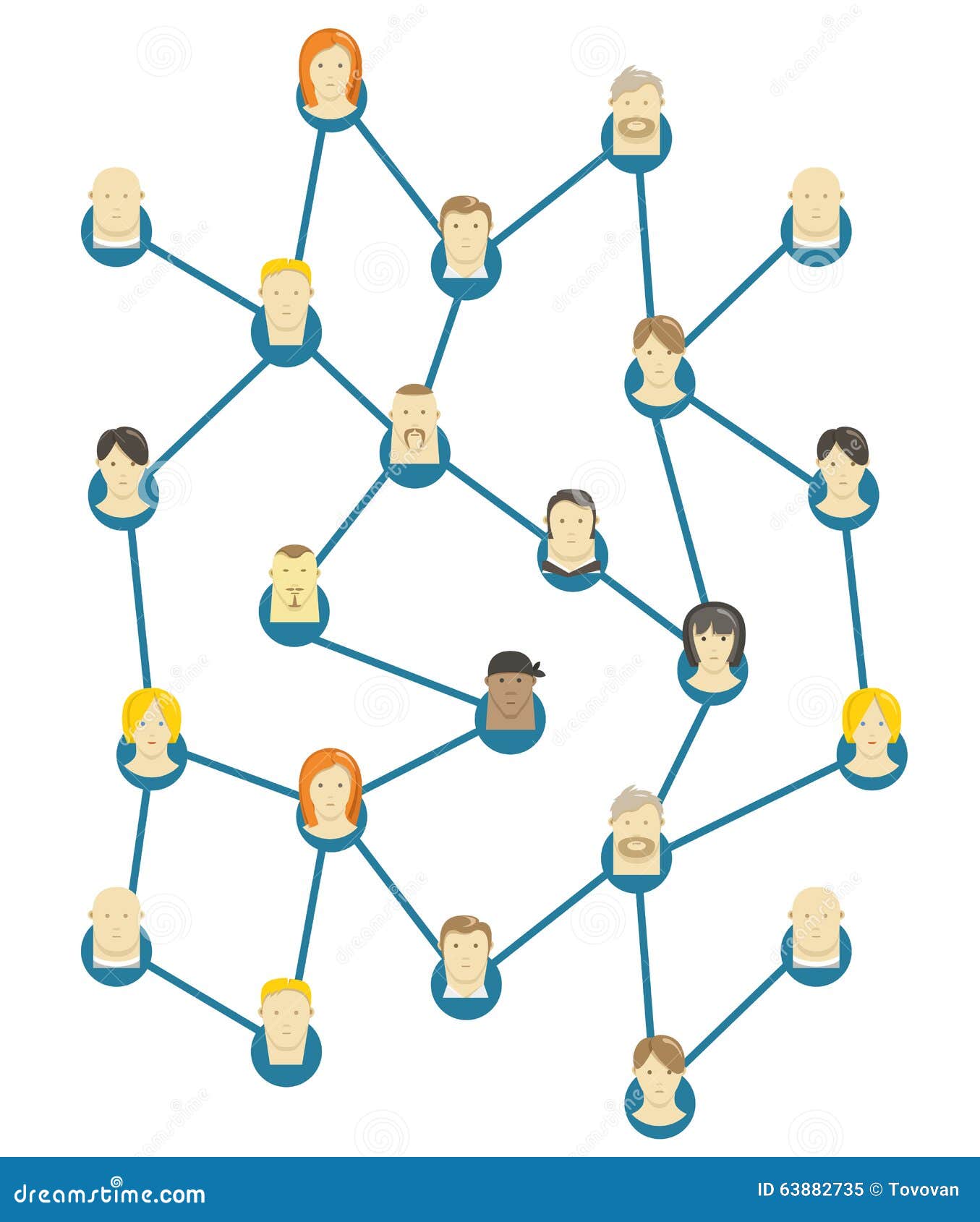 Abstract Communication Scheme. Vector Stock Vector - Illustration of ...