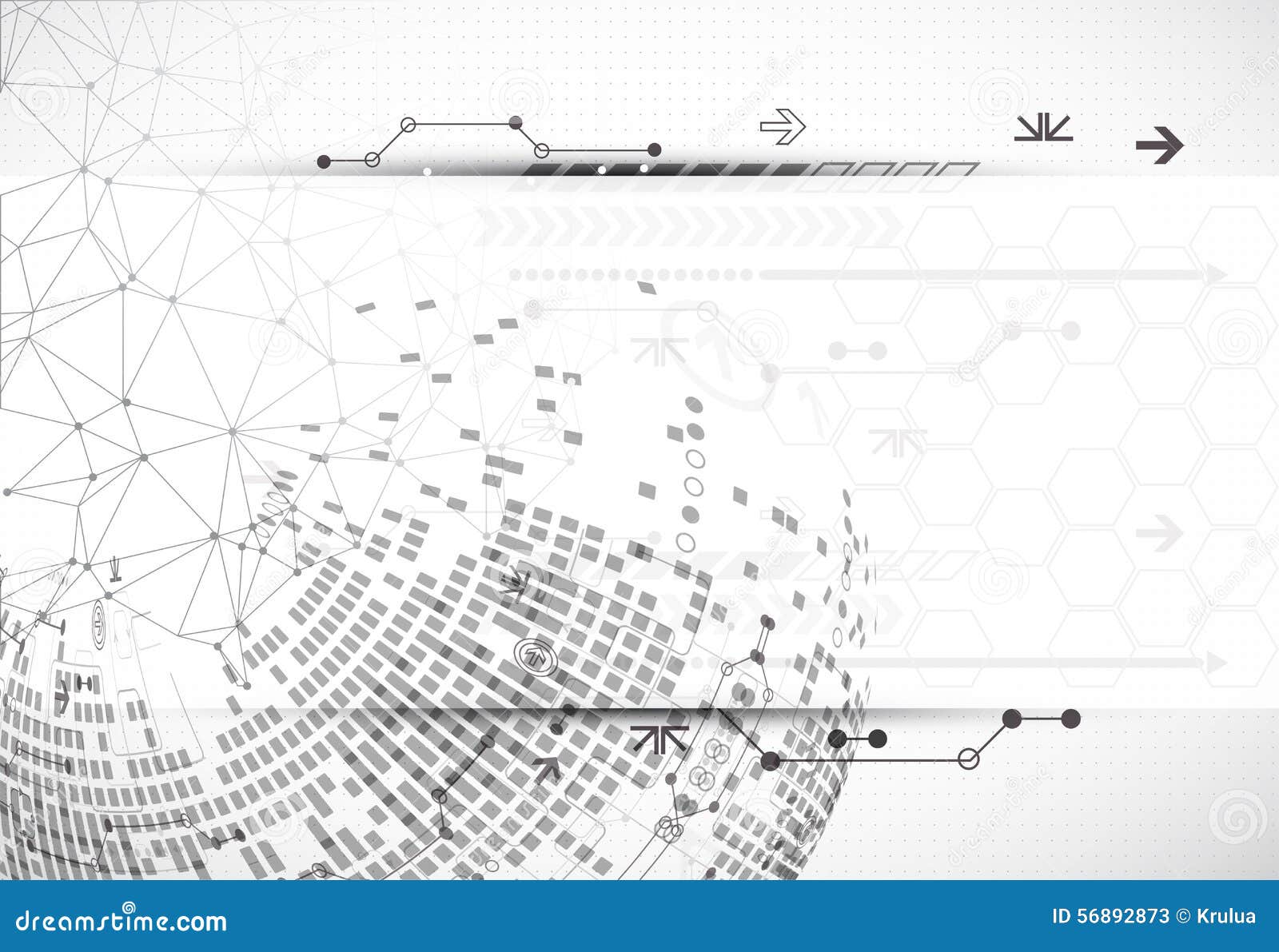 Abstract Communication Technology Light Design Background. Stock Vector ...