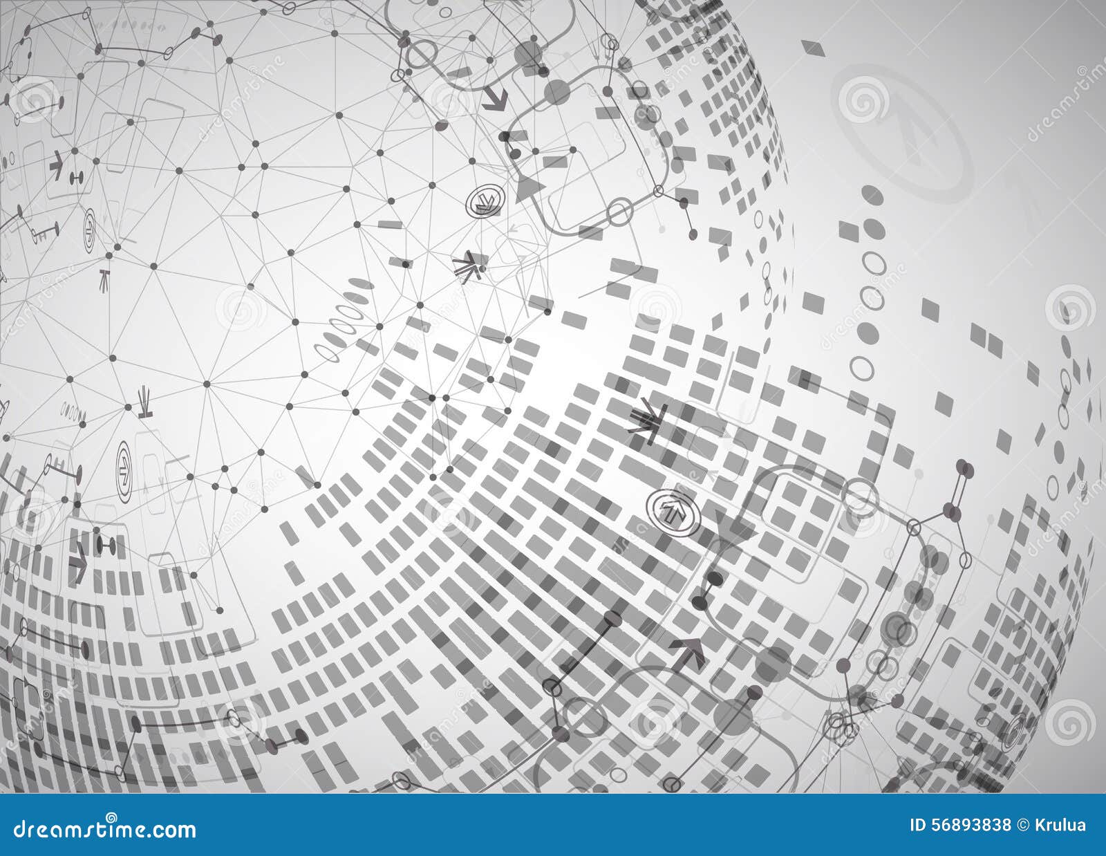 Abstract Communication Technology Light Design Background. Stock Vector ...