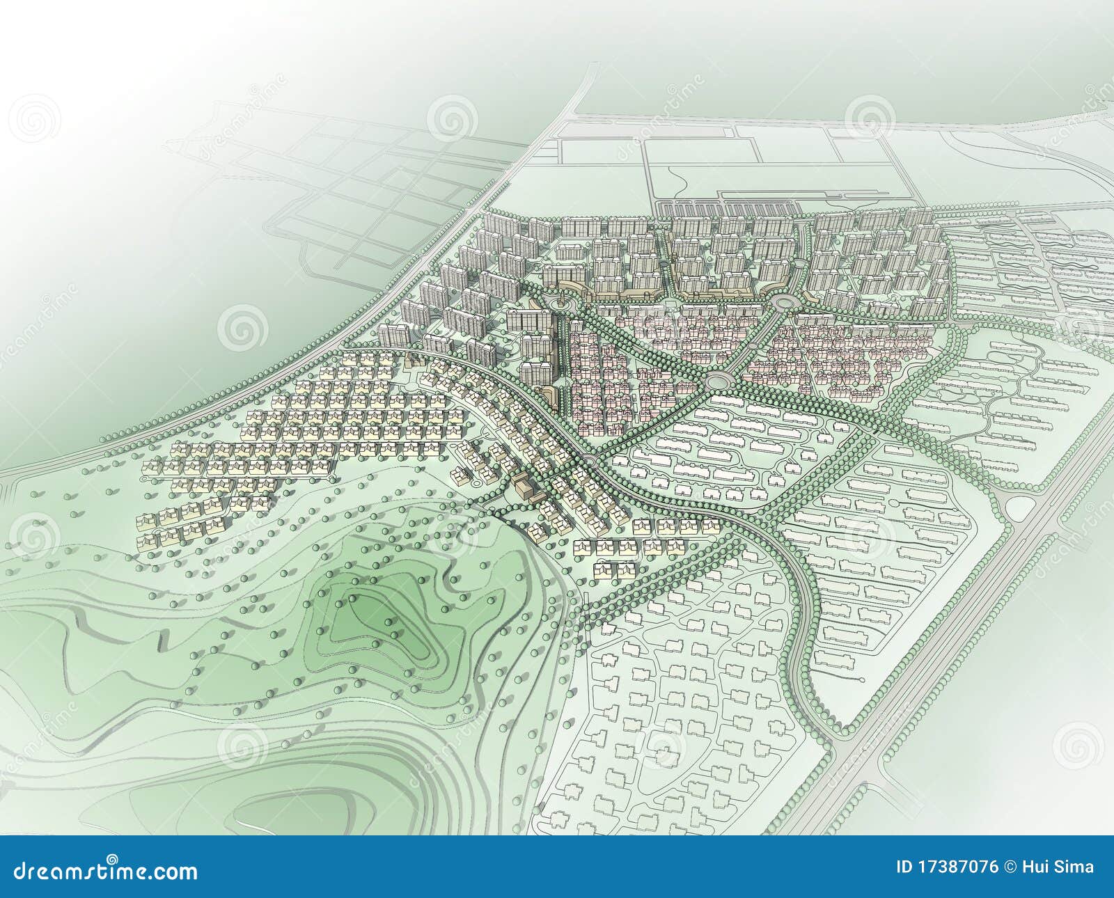 Abstract community stock illustration. Illustration of architectural ...