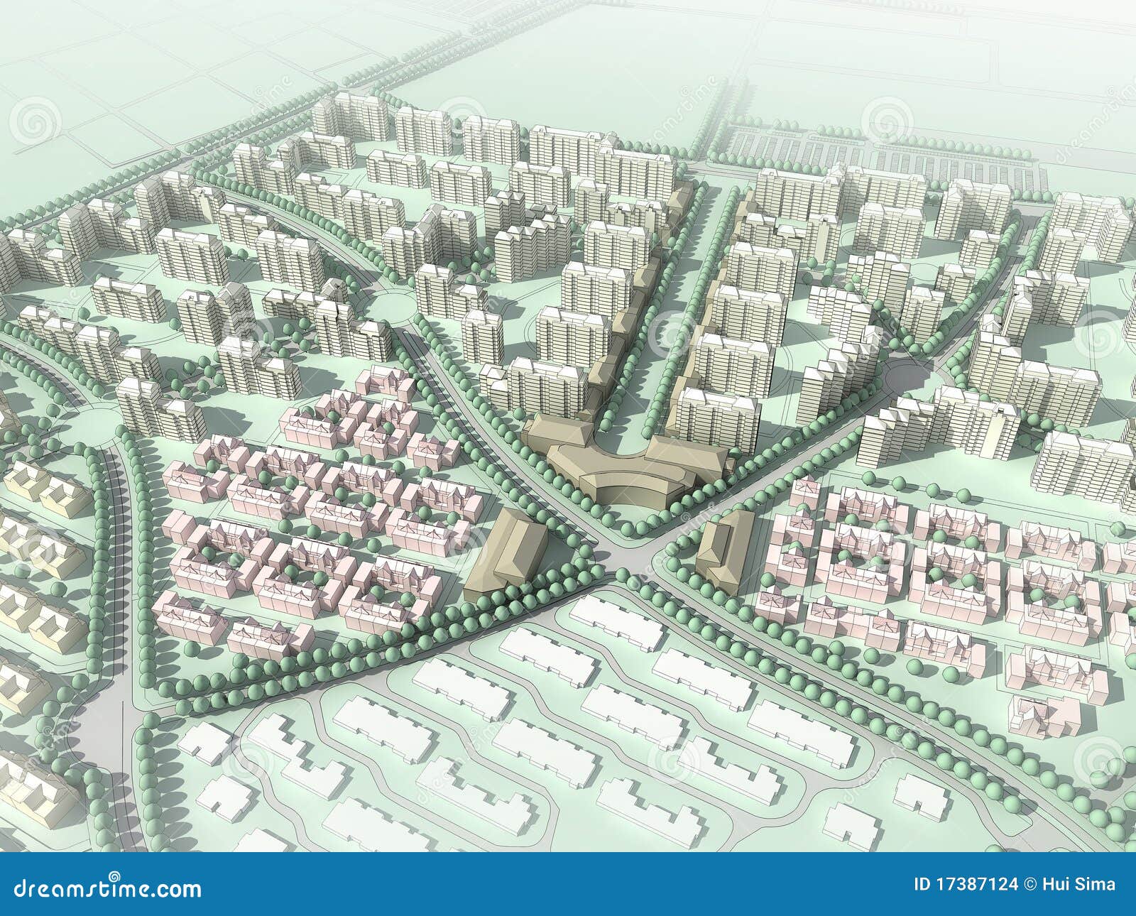 Abstract community stock illustration. Illustration of architectural ...