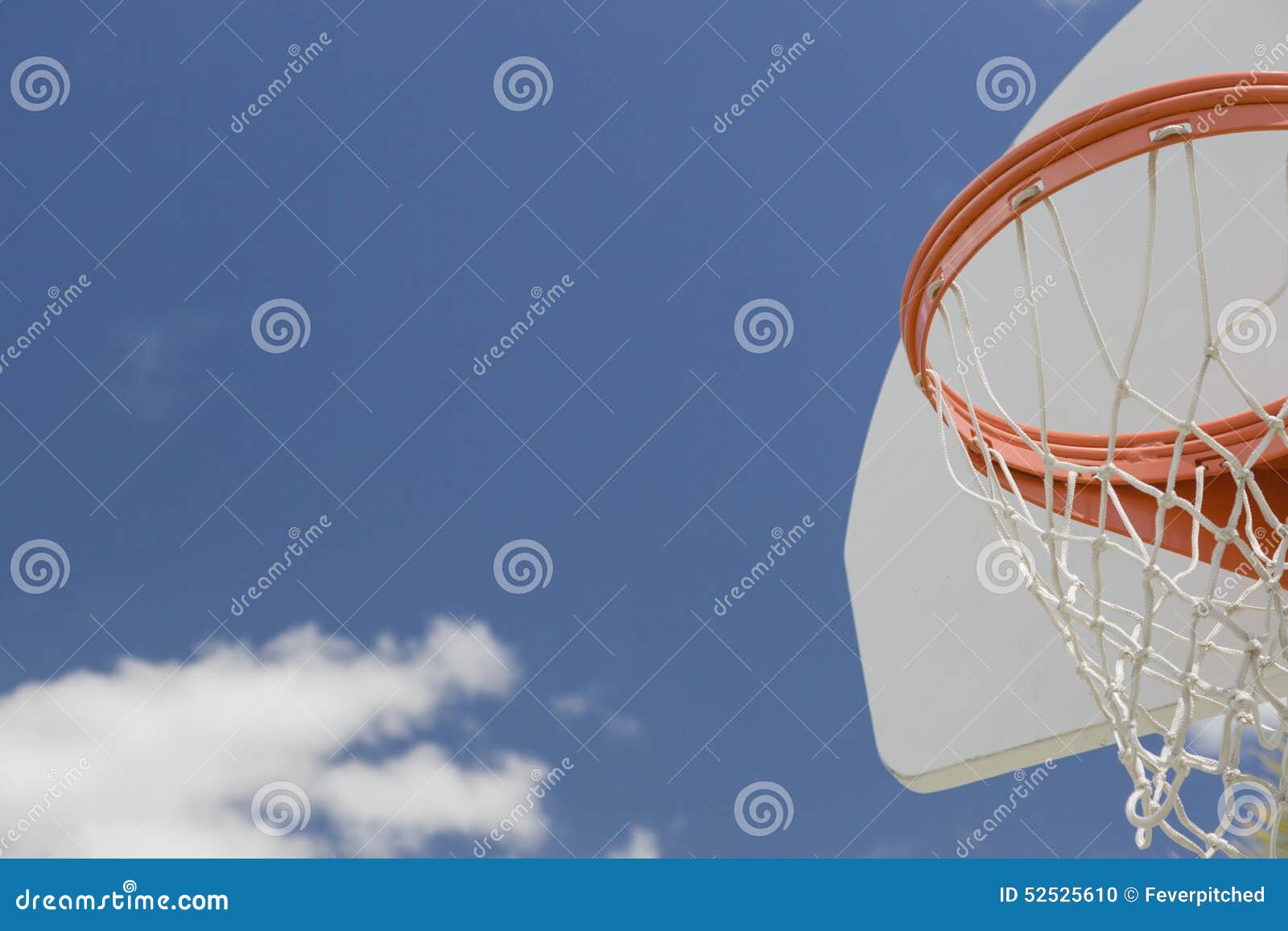 Abstract of Community Basketball Hoop and Net Stock Photo - Image of ...
