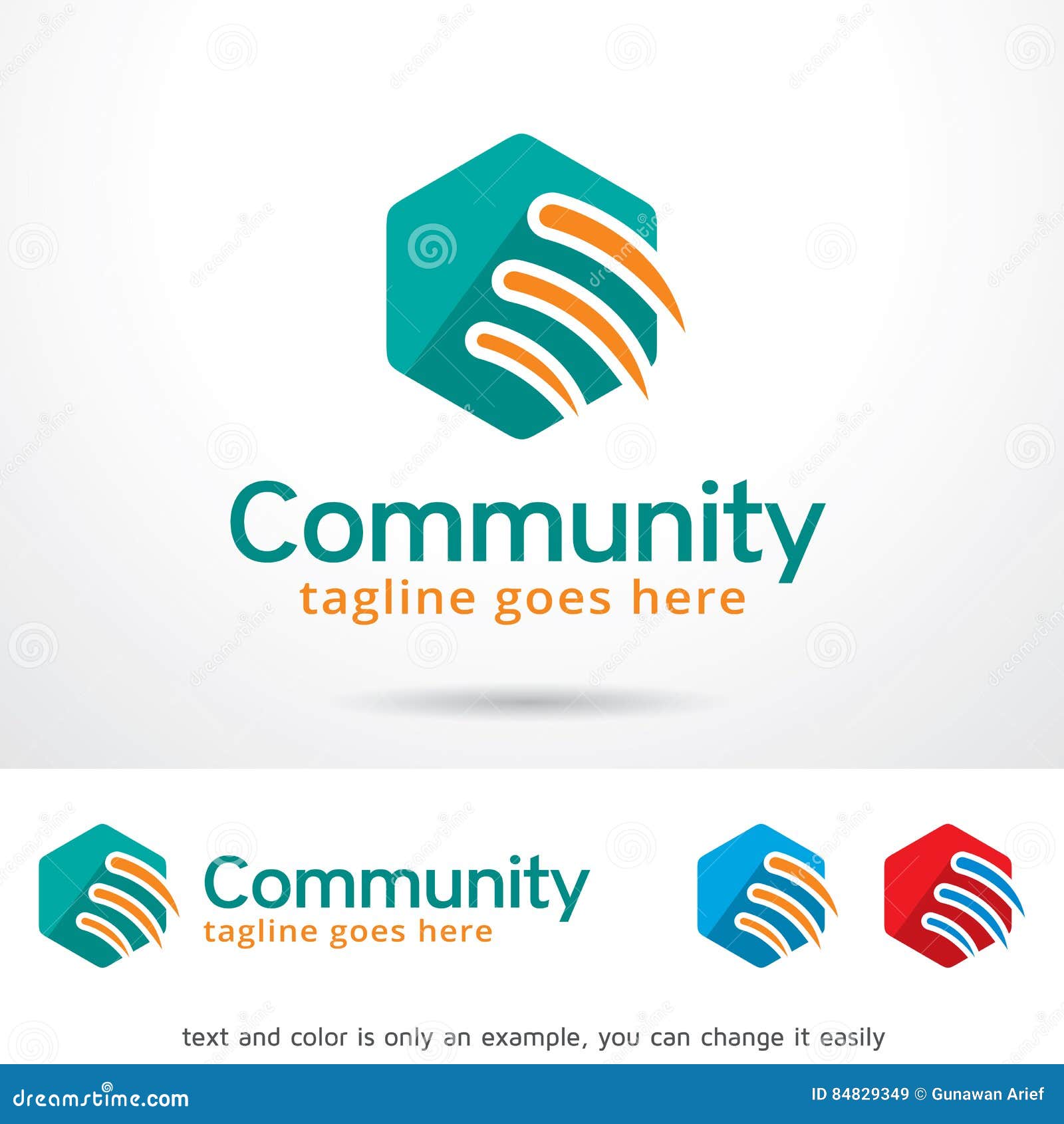 Abstract Community Logo Template Design Vector Stock Vector ...