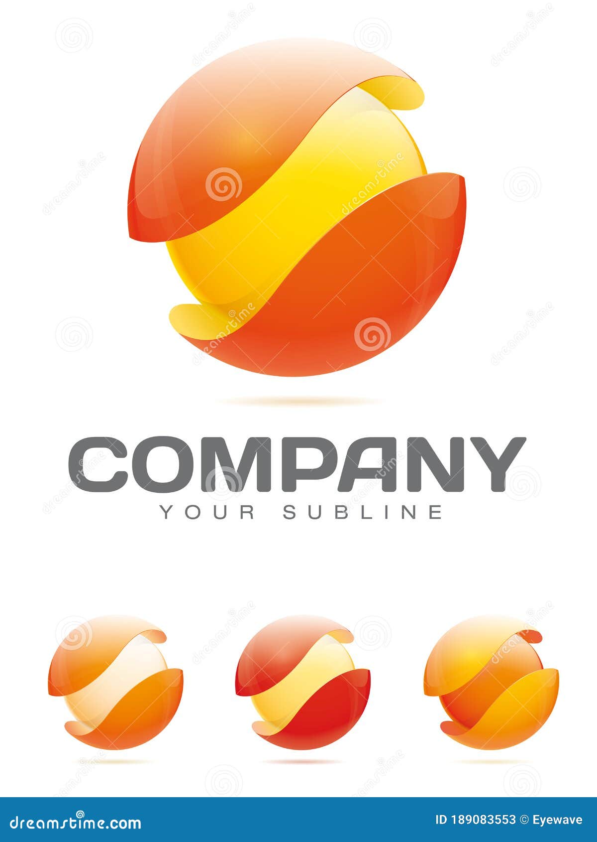 Abstract Company Logo - Sphere in Protective Shell Stock Vector ...