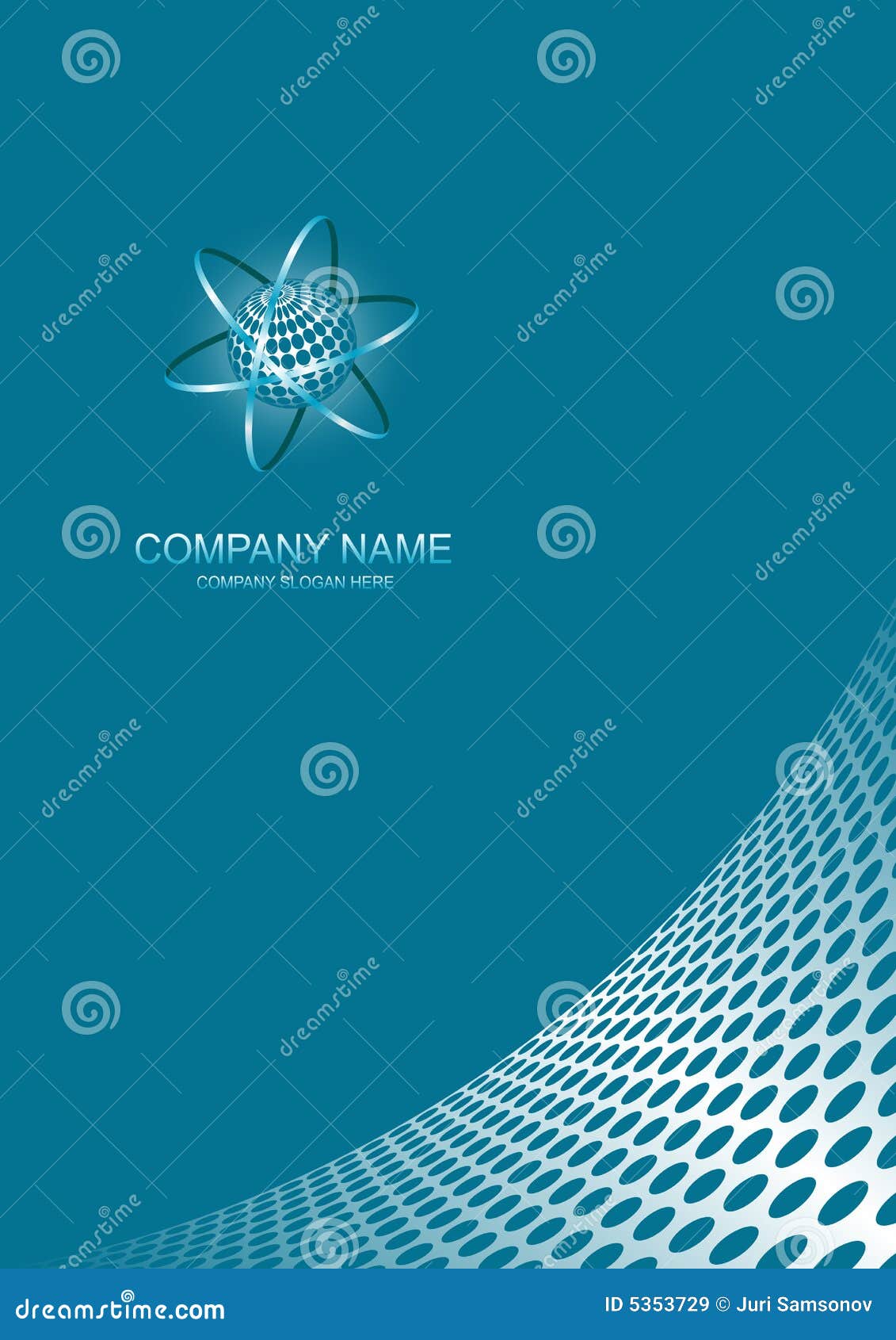 Abstract company page. stock vector. Illustration of design - 5353729