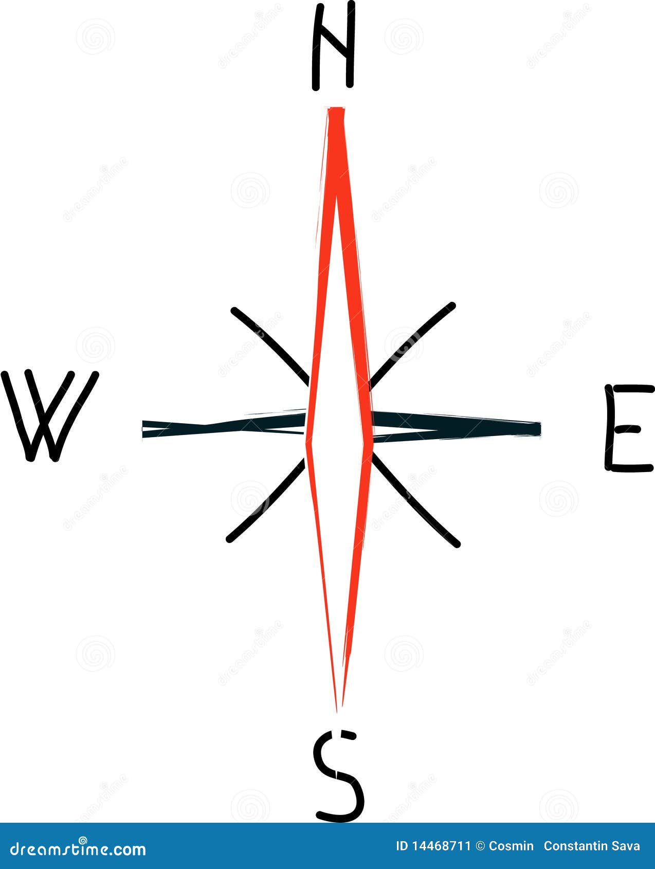 Abstract Compass Rose Or Arrow Vector Set. Isolated White Background ...