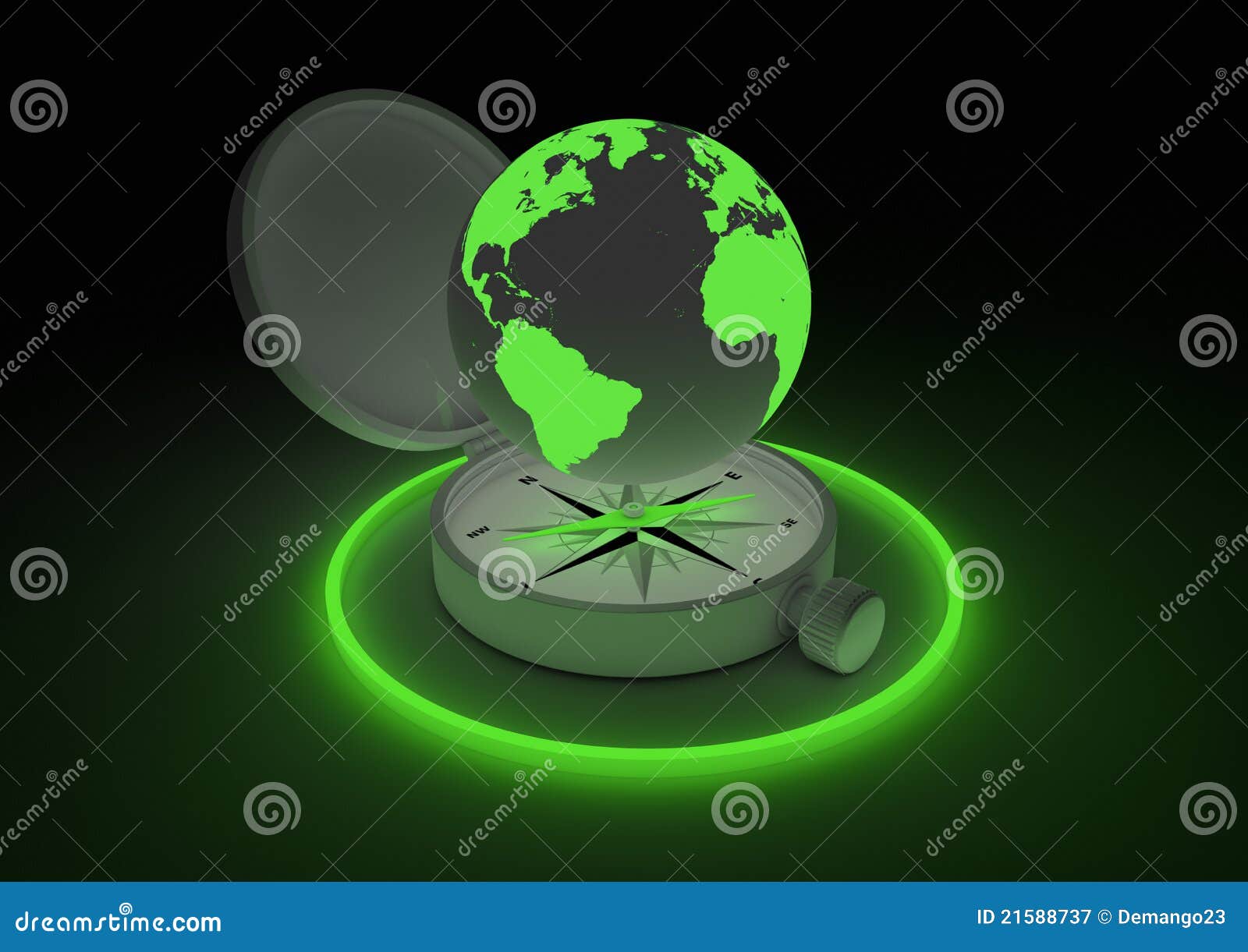 Abstract compass stock illustration. Illustration of render - 21588737
