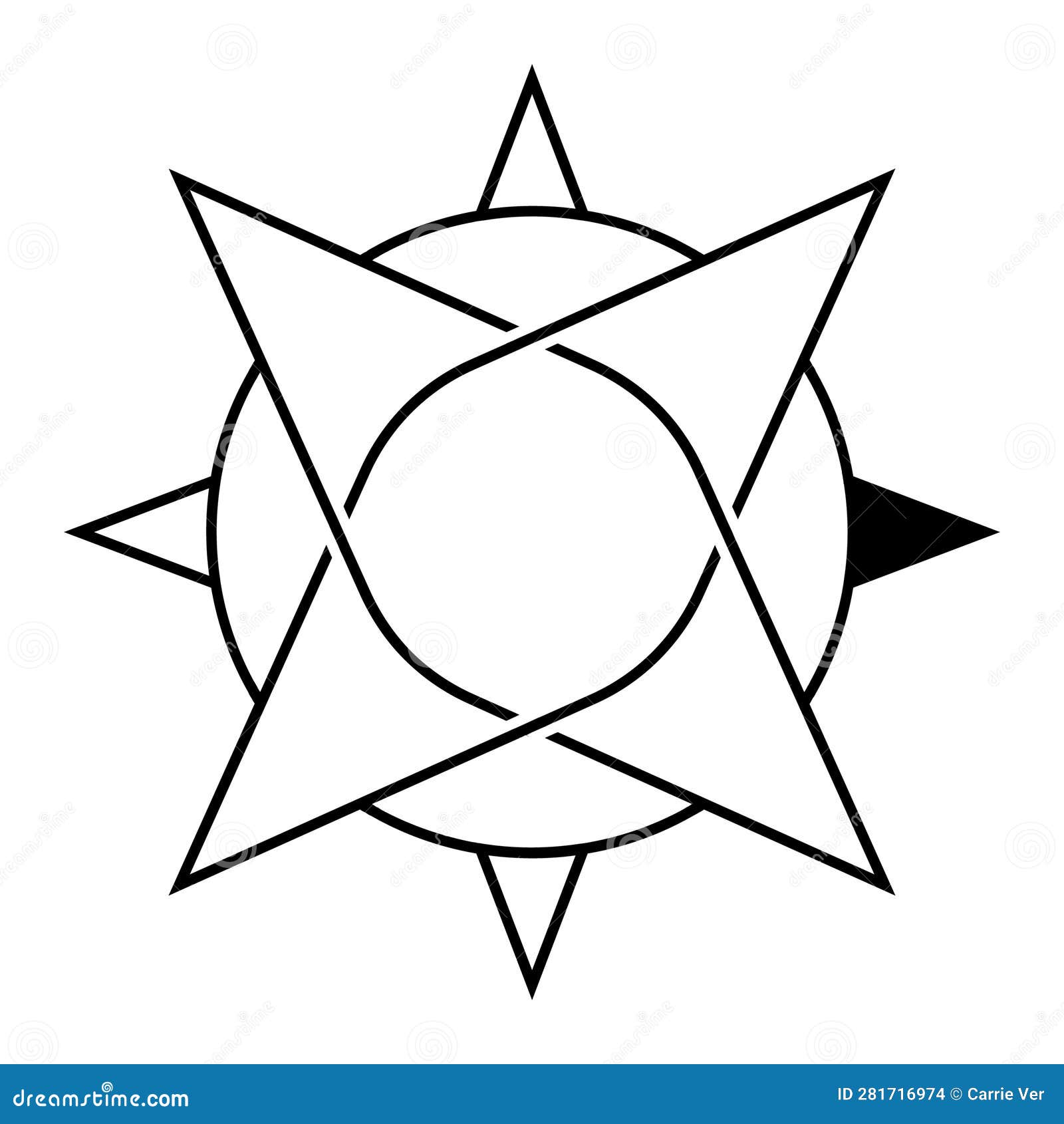 Abstract Compass Vector Icon Design Stock Vector - Illustration of ...