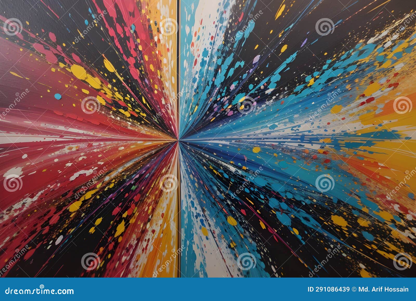 Abstract Competition Colors Collide and Shapes Background Generated by ...