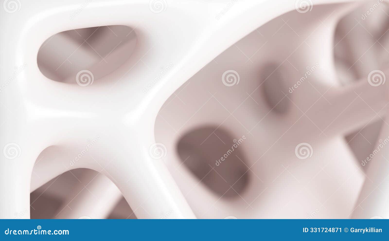 Abstract Complex Organic Spongy Structure. Bone Tissue. 3d Render ...
