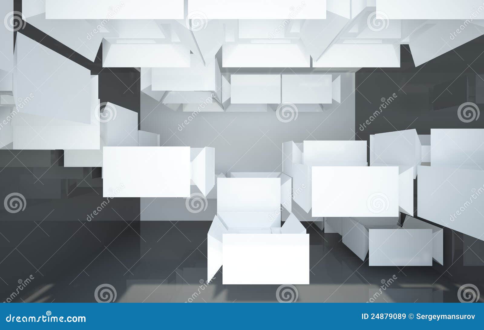 Abstract from the Complicated Interior Ceiling Stock Illustration ...