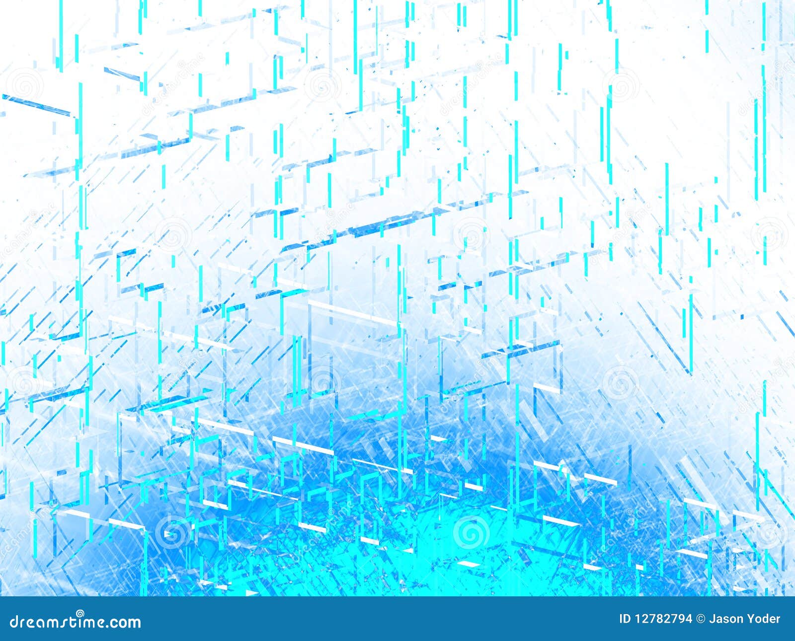 Abstract Composition in Blue Stock Illustration - Illustration of ...