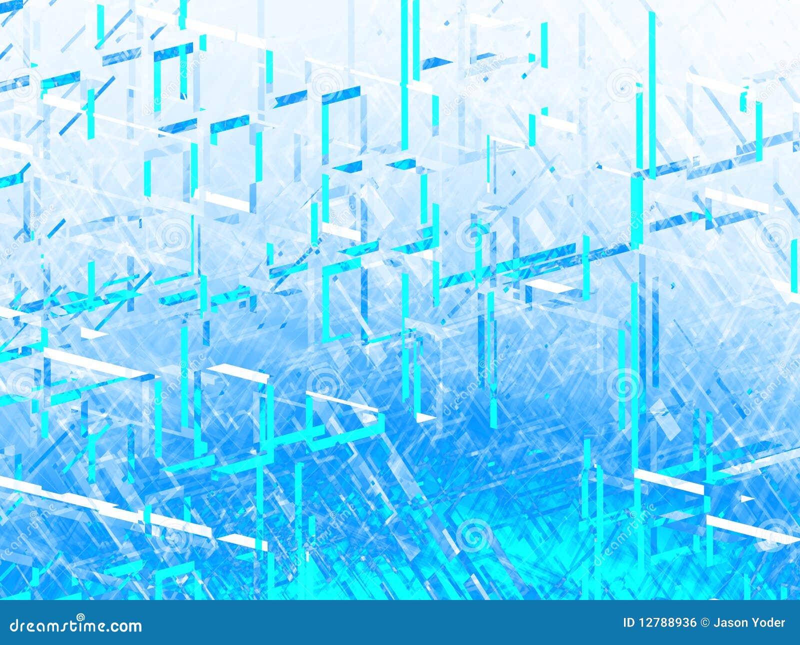 Abstract Composition in Blue Stock Illustration - Illustration of ...