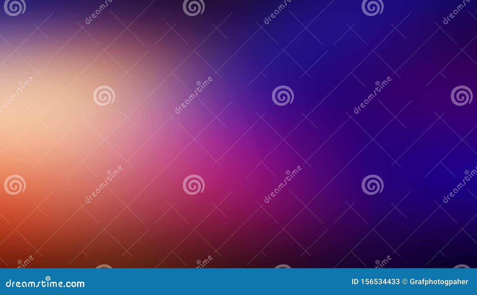 Abstract Composition, Blurred Background. Orange, Pink, Blue and Light ...