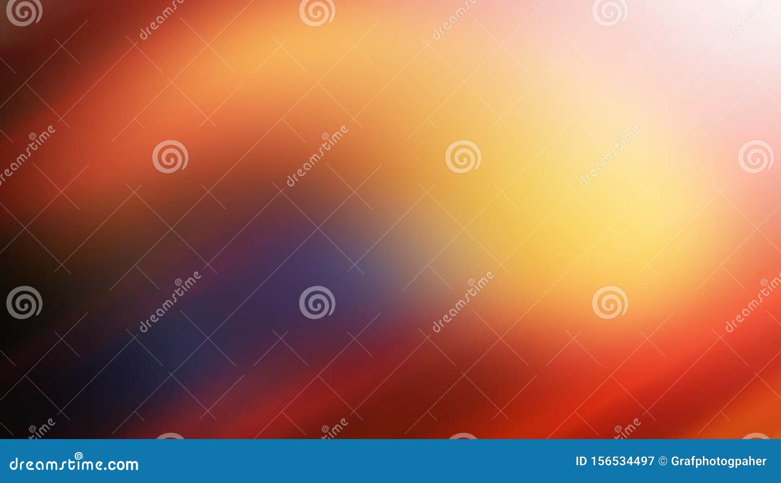 Abstract Composition, Blurred Background. Orange, Pink, Blue and Light ...