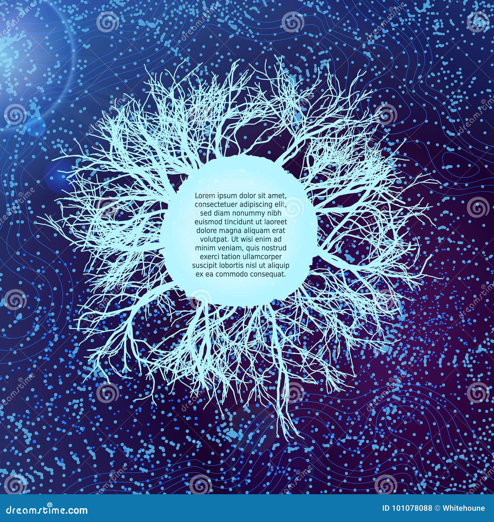 Neuro frame concept stock vector. Illustration of health - 101078088