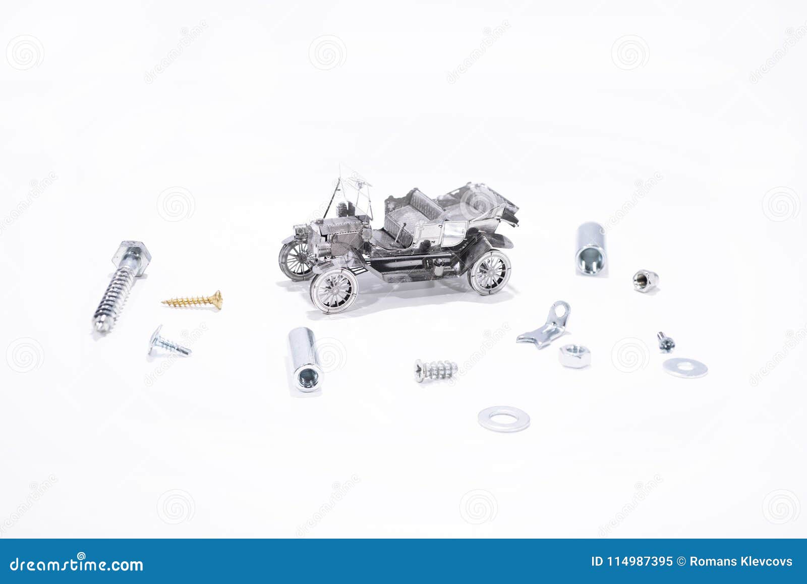 Broken Car and Repair Process. Stock Image - Image of automobile ...