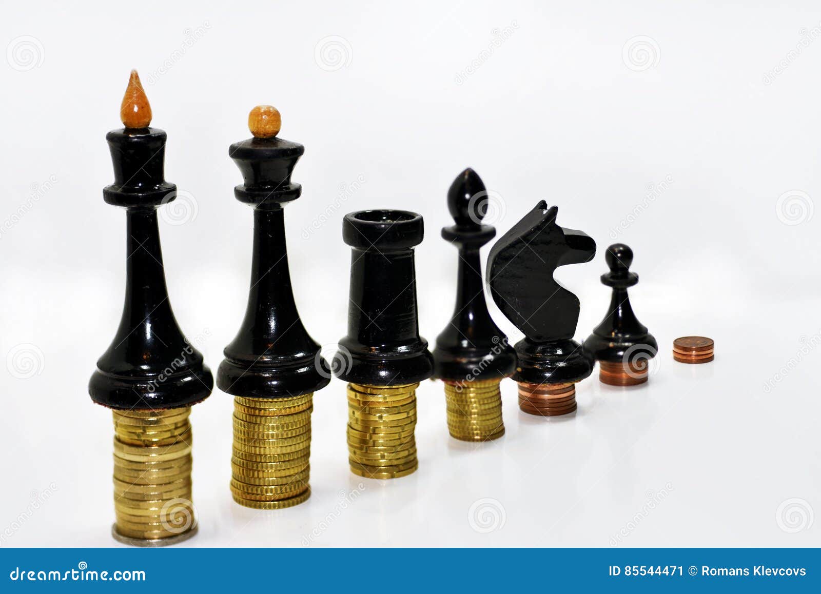 Abstract Composition of Chess and Money. Stock Image - Image of cash ...