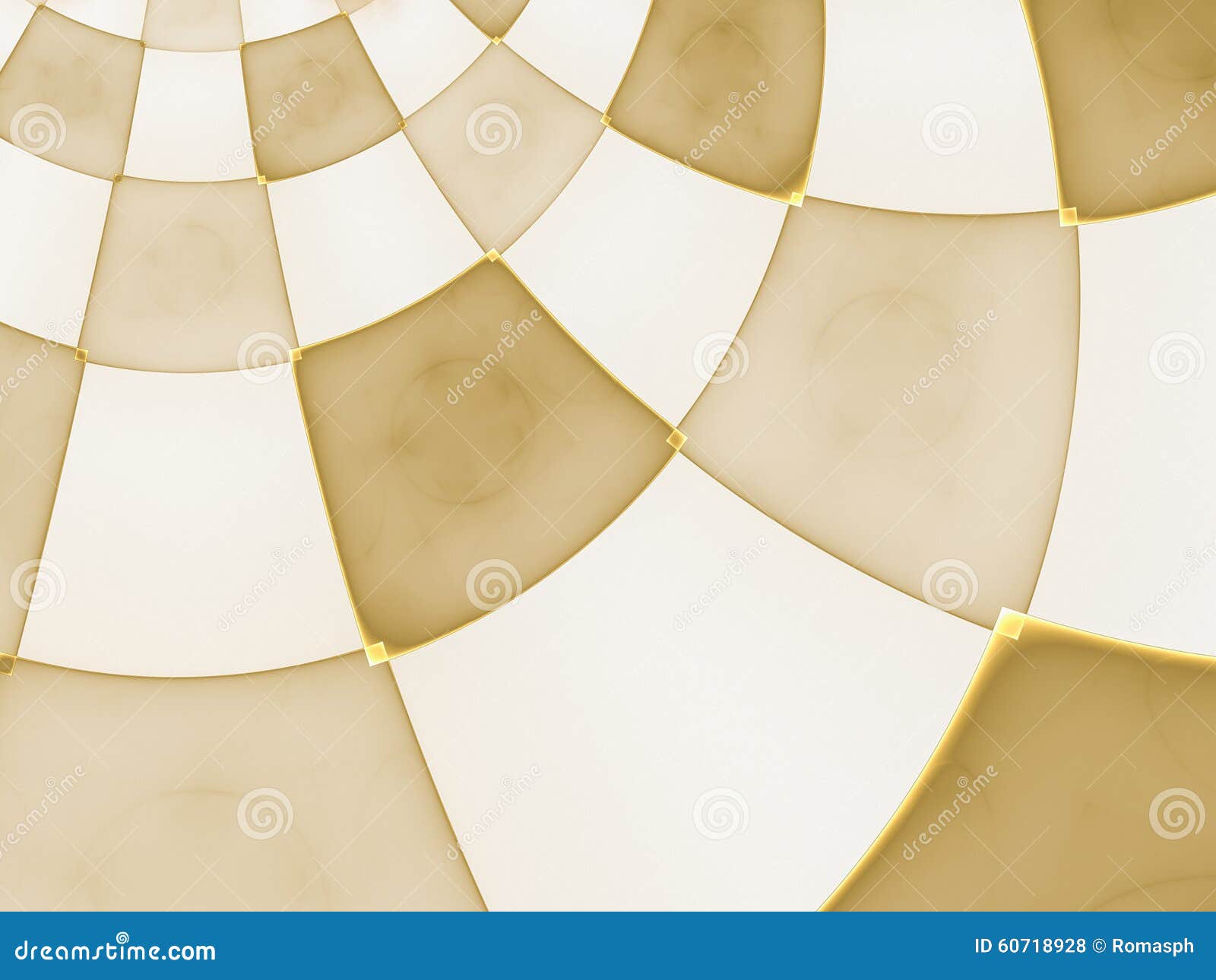 Abstract Composition with Circular Checkered Stock Illustration ...
