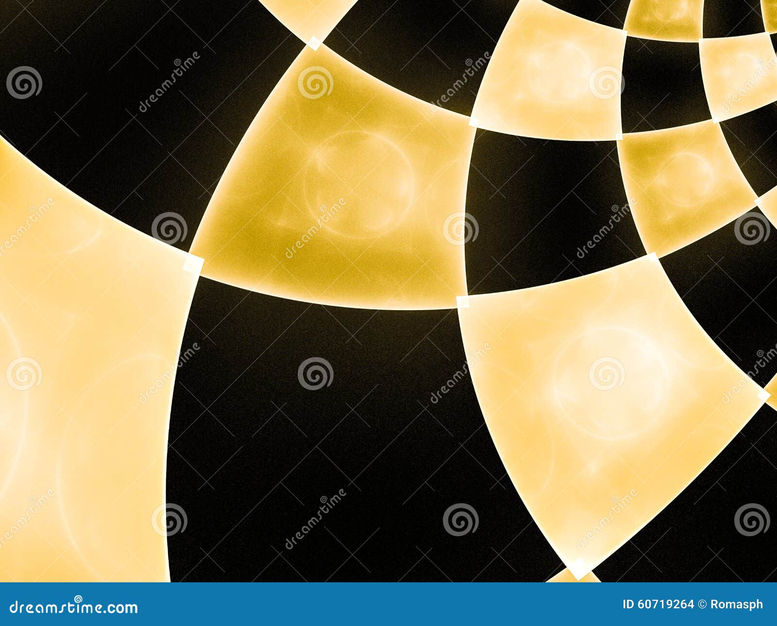 Abstract Composition with Circular Checkered Stock Illustration ...