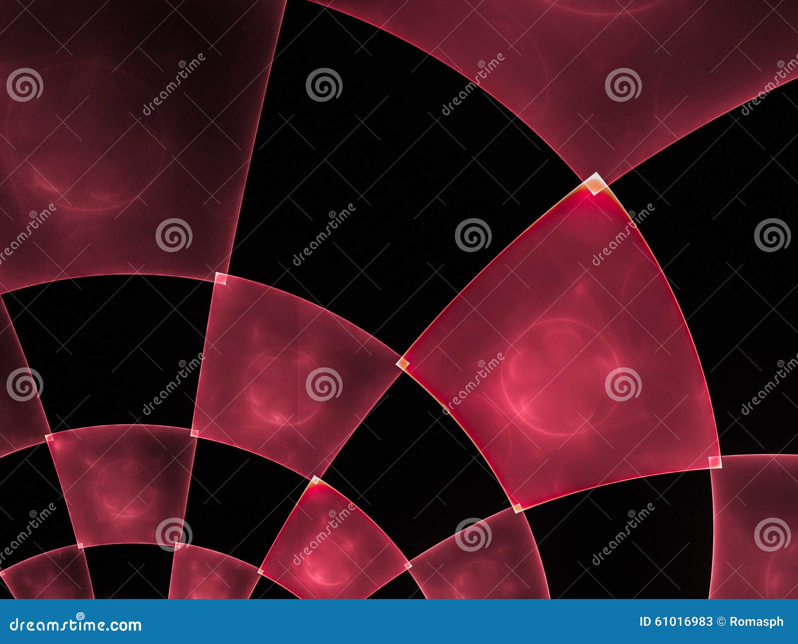 Abstract Composition with Circular Checkered Stock Illustration ...