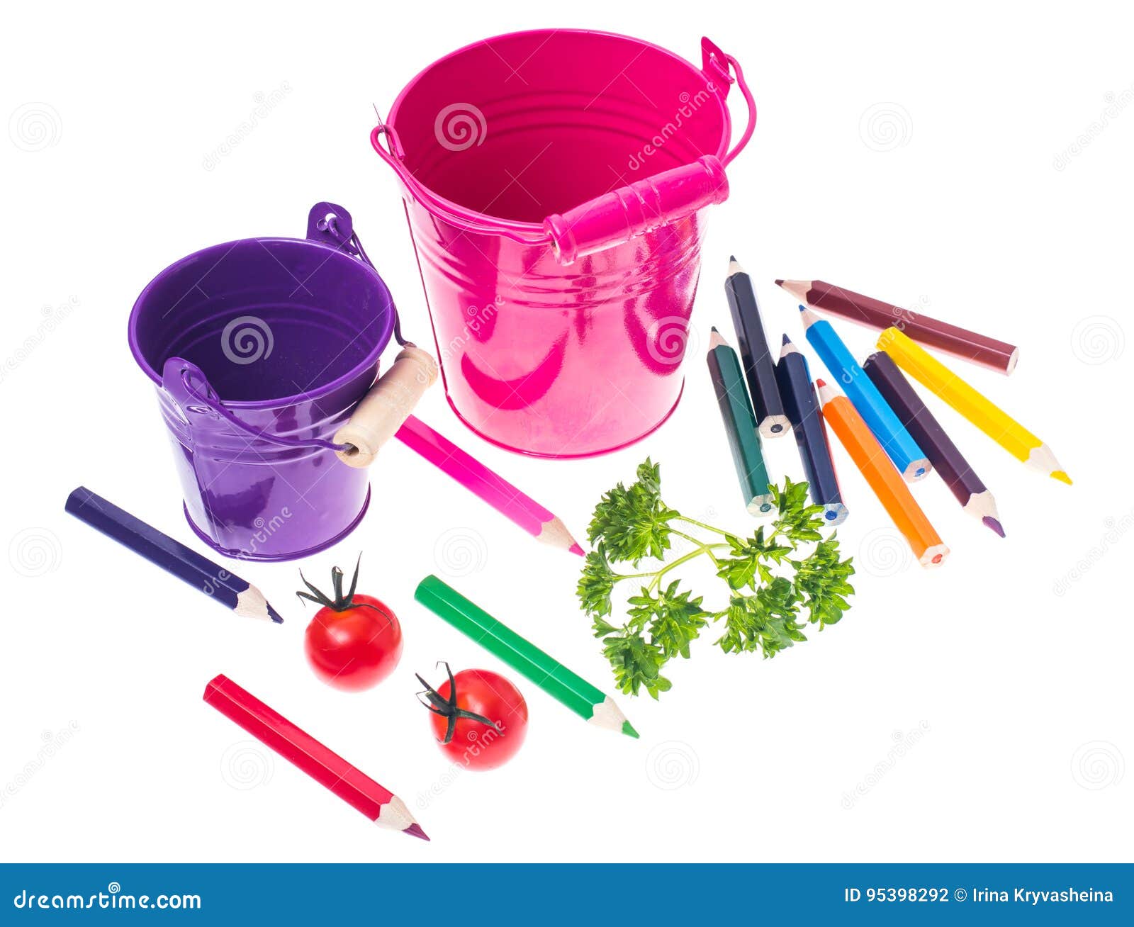 Abstract Composition with Colored Pencils Stock Photo - Image of design ...