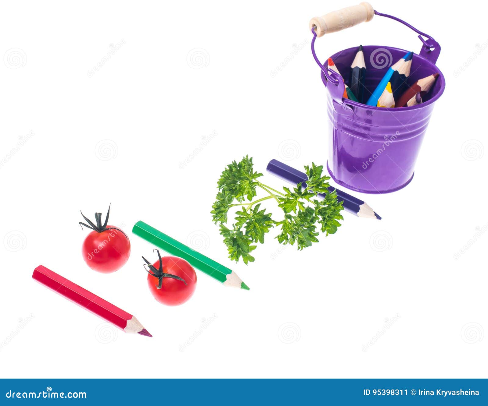 Abstract Composition with Colored Pencils Stock Image - Image of group ...