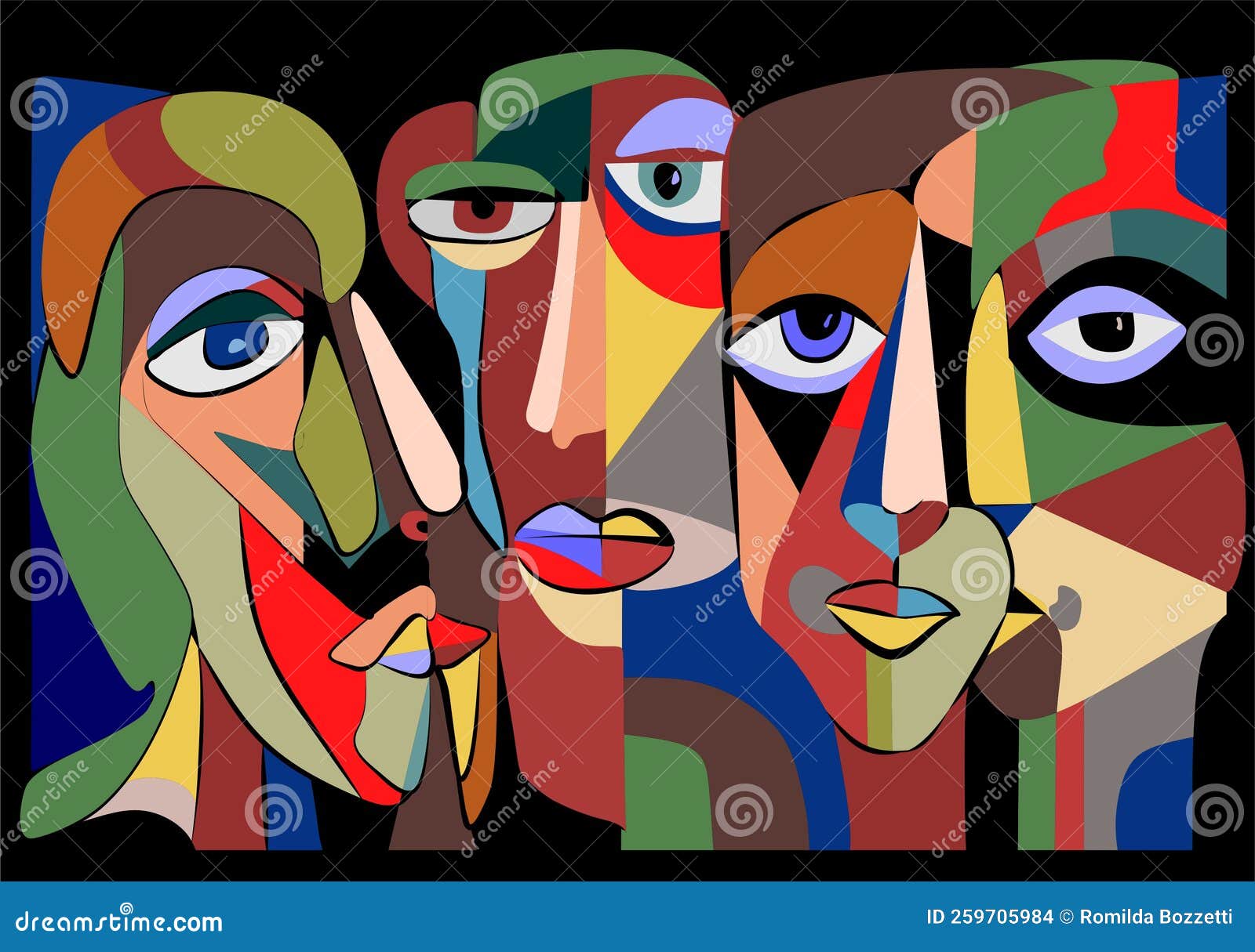 Abstract Composition 22-146 Stock Vector - Illustration of arts ...