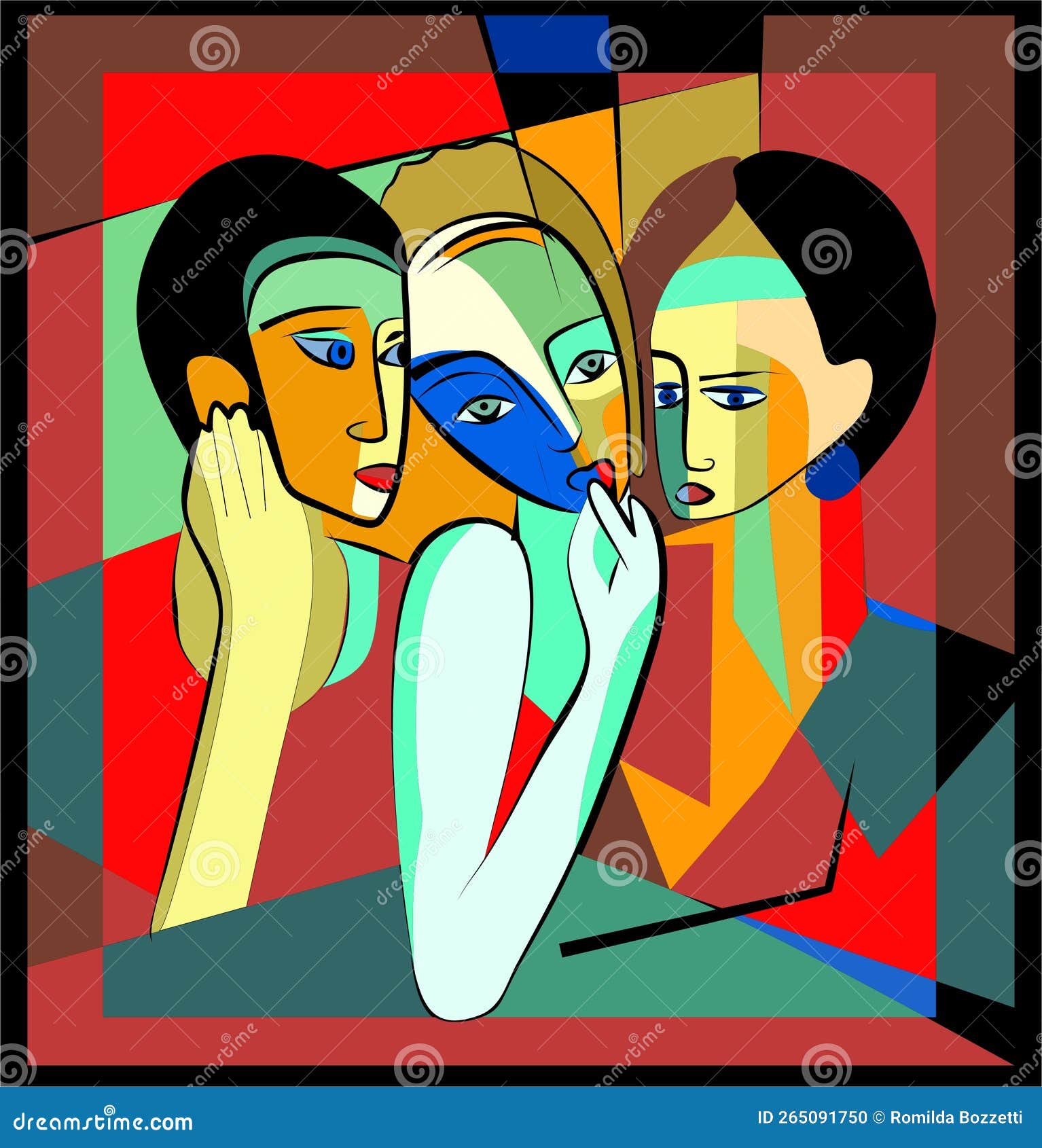 Abstract Composition 22-237 Stock Vector - Illustration of modern ...