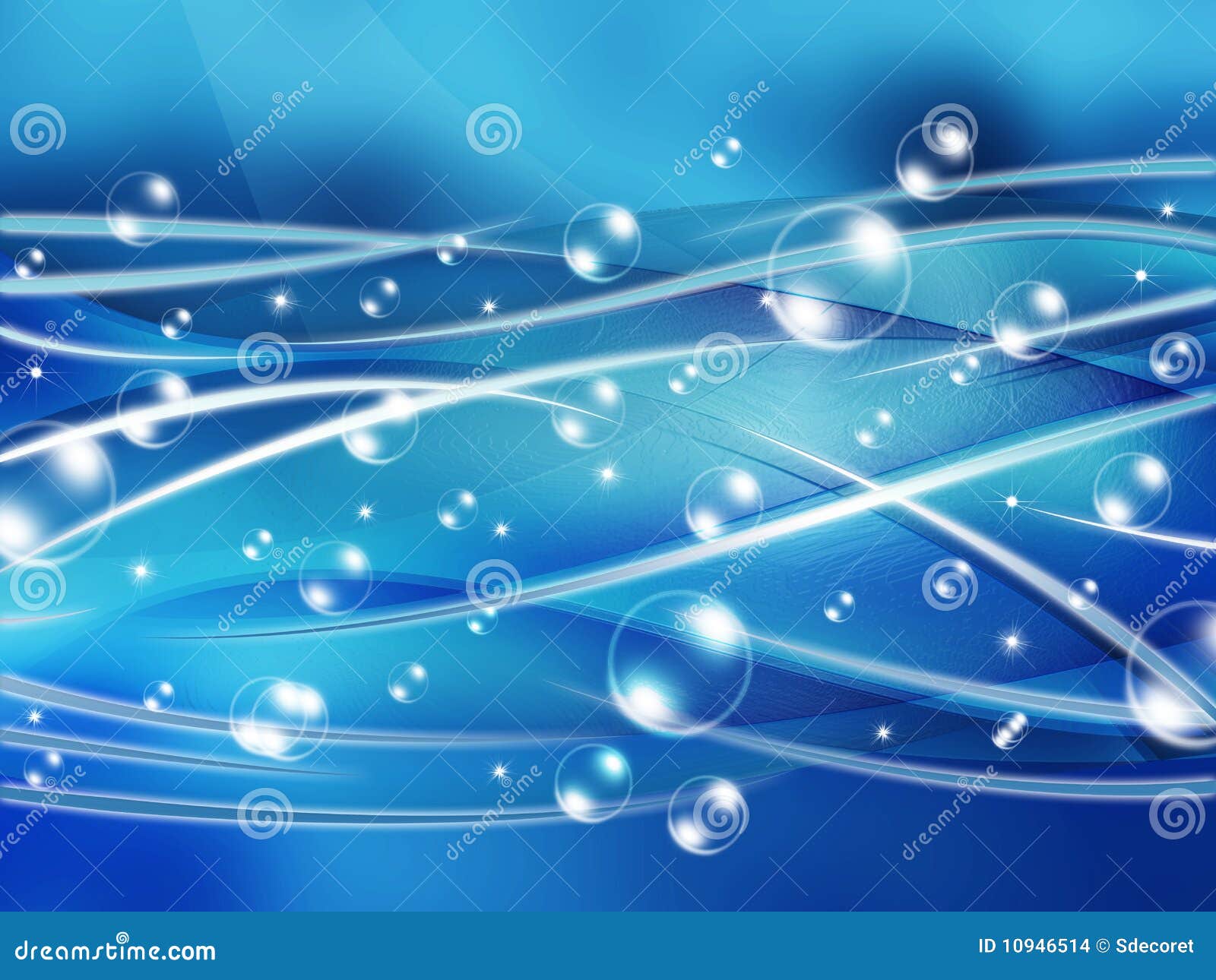 Abstract Composition with Curves, Lines, Gradients Stock Illustration ...