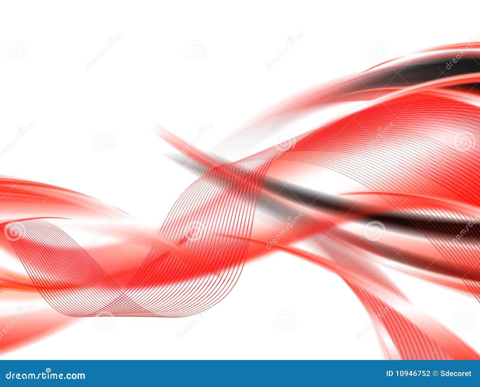 Abstract Composition with Curves, Lines, Gradients Stock Illustration ...