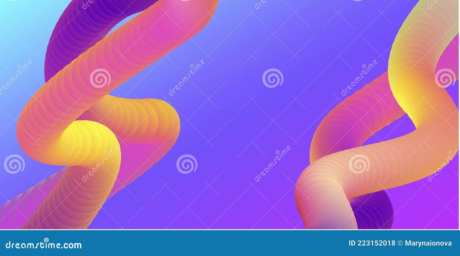 Worm-shaped Pink Bacterium Or Virus With Many Short Legs Closeup ...