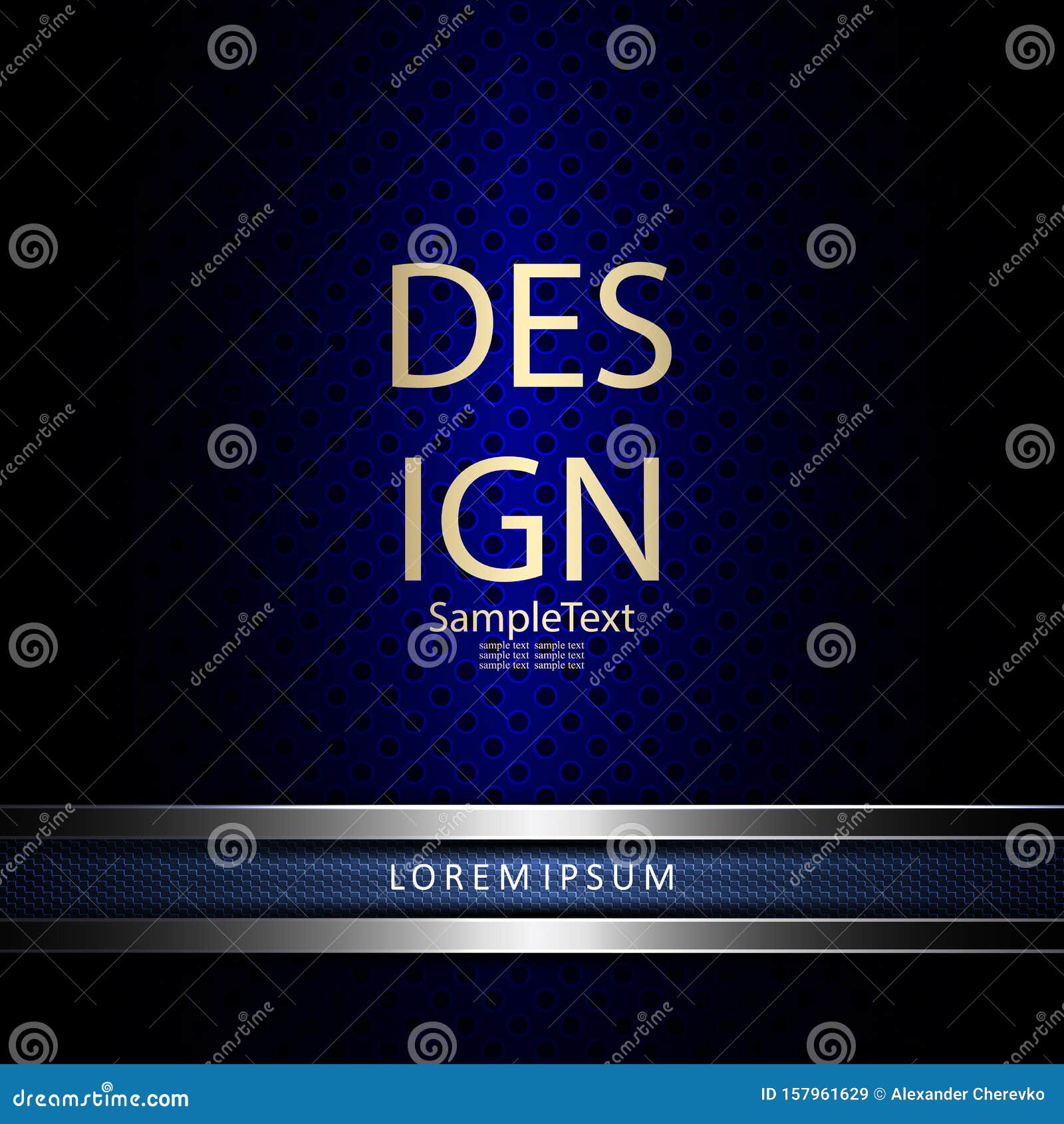 Abstract Composition of a Dark Blue Shade with a Rectangular Frame and ...