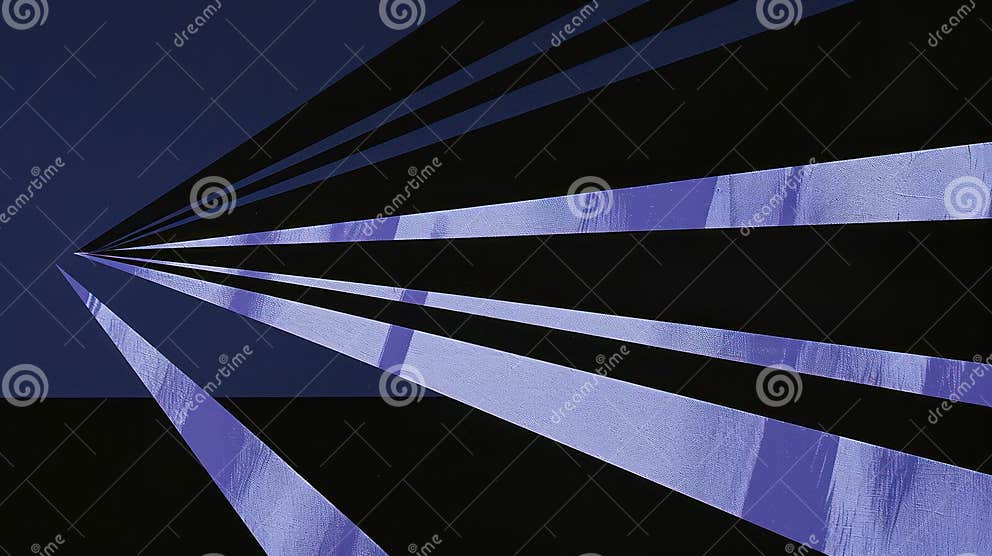 Abstract Composition Featuring Angular Light Beams Against a Dark ...