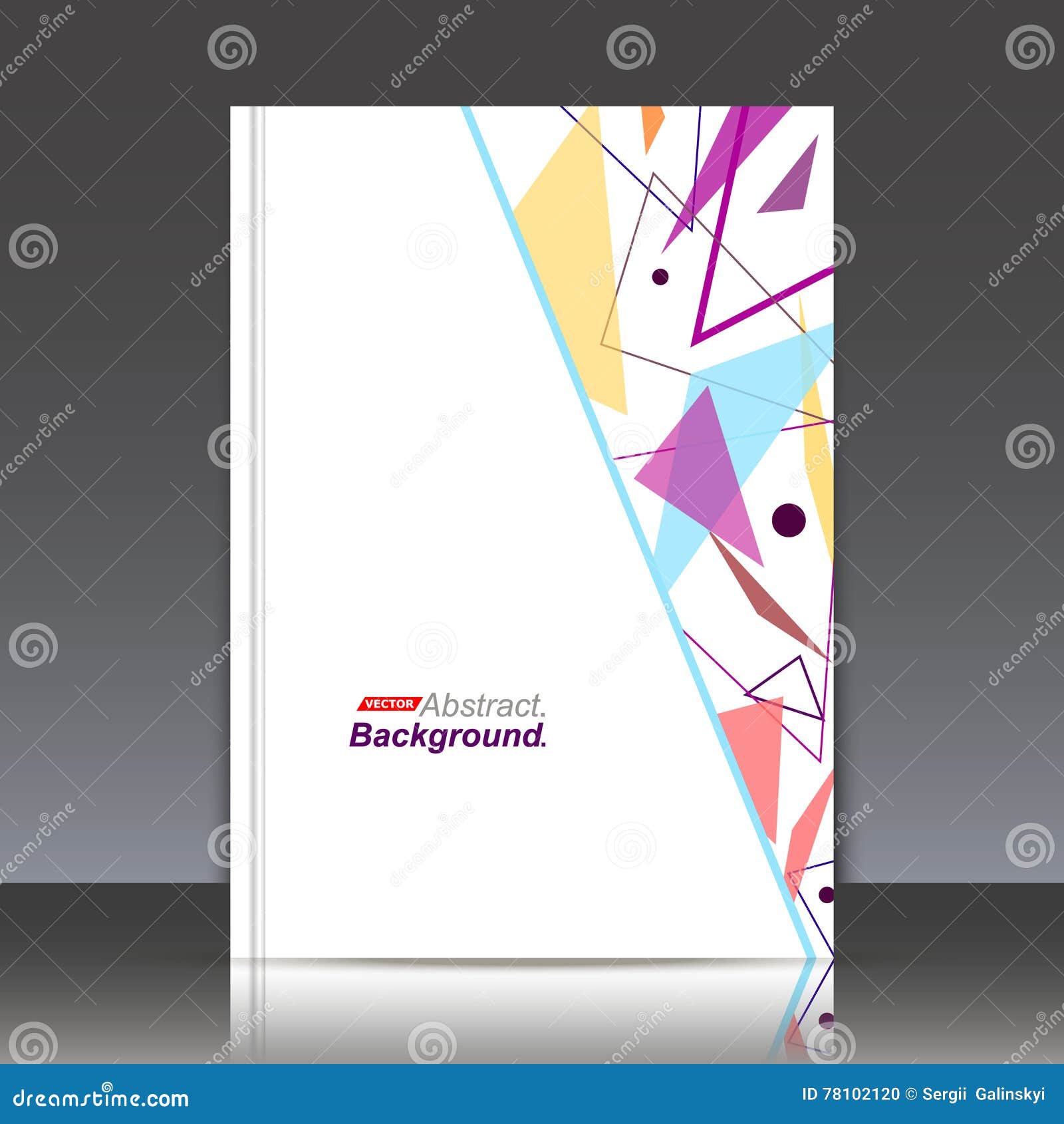 Abstract Composition, Geometric Shape Icon, Triangle Ornament, A4 ...